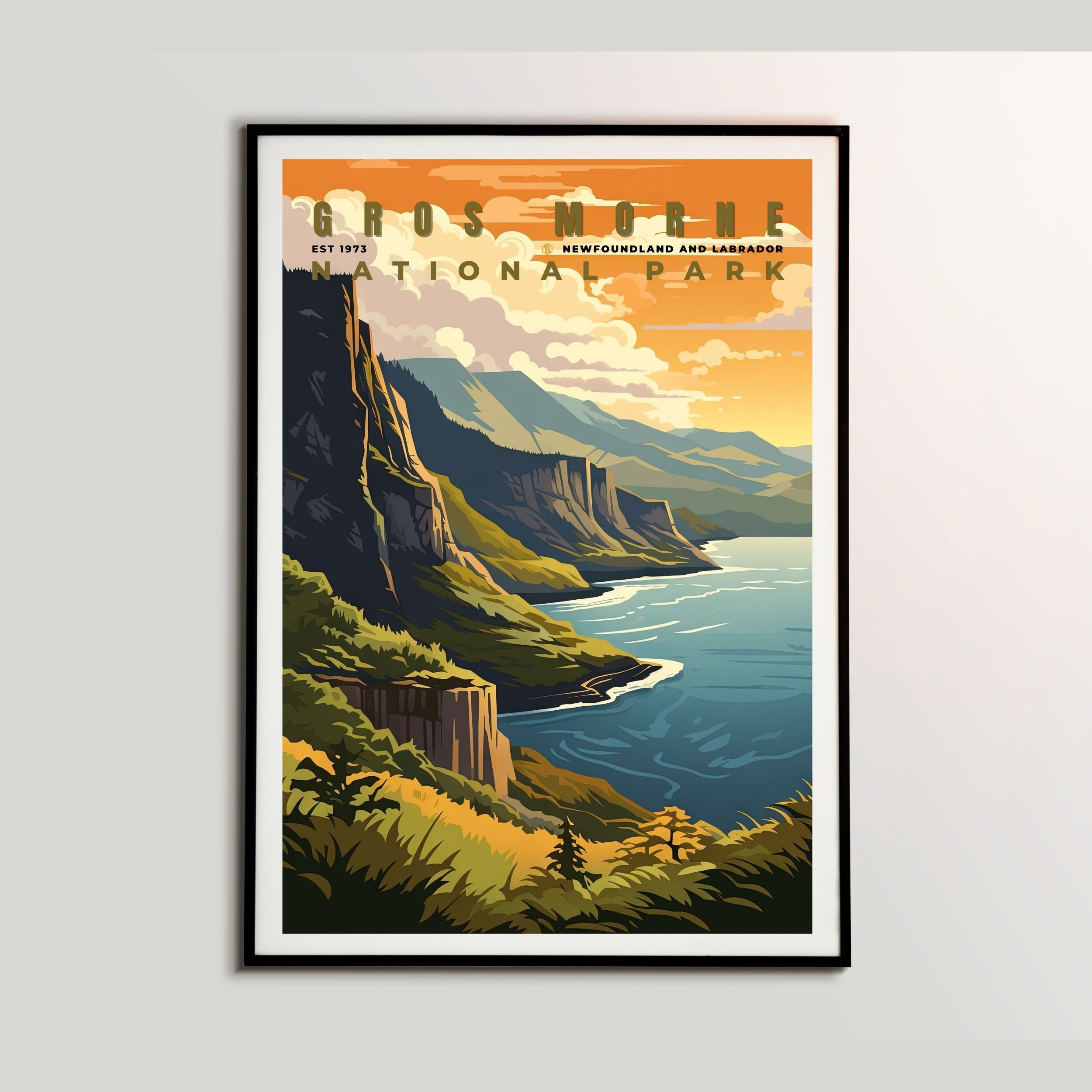 Gros Morne National Park National Park Poster Travel Wall - Etsy