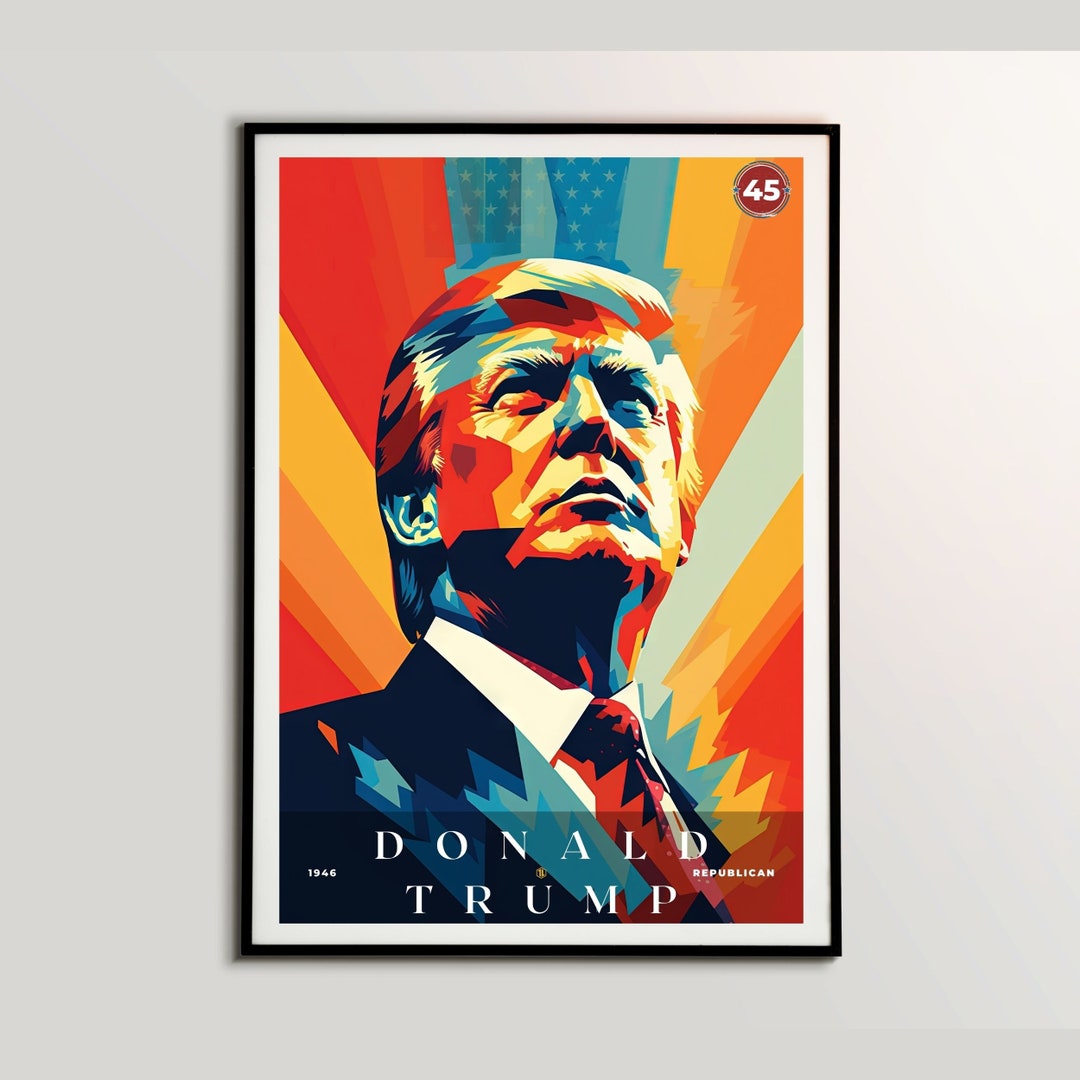 Donald Trump Poster, US Presidents Poster, American History, Presidents ...