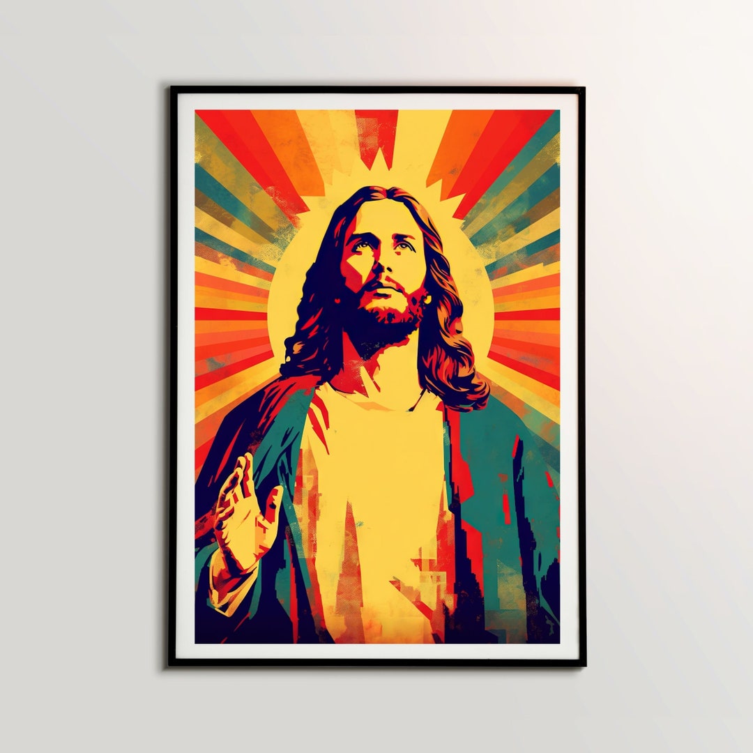 Jesus Christ Portrait 41 Jesus Christ Poster Christian Art - Etsy
