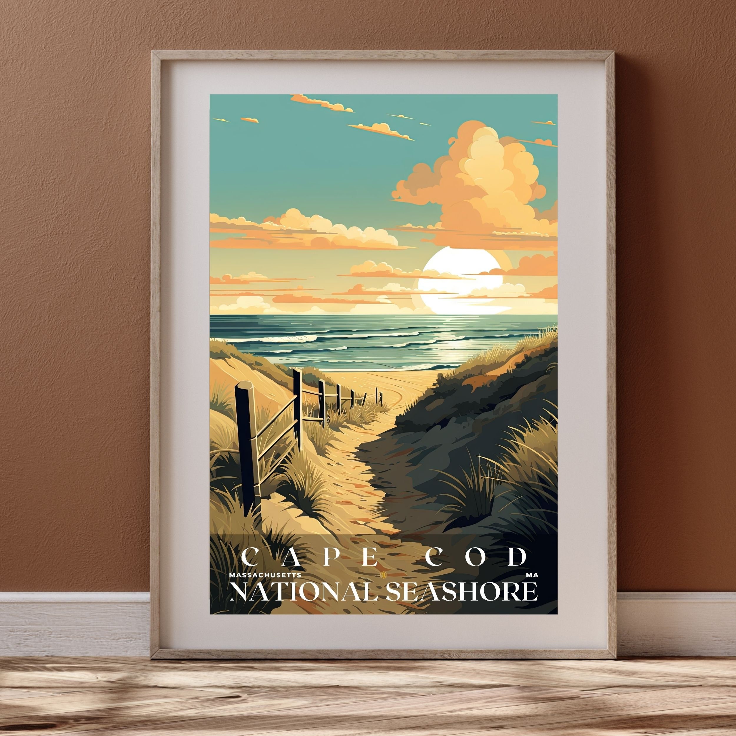 Cape Cod National Seashore Poster, Travel Poster, Travel Wall Decor ...