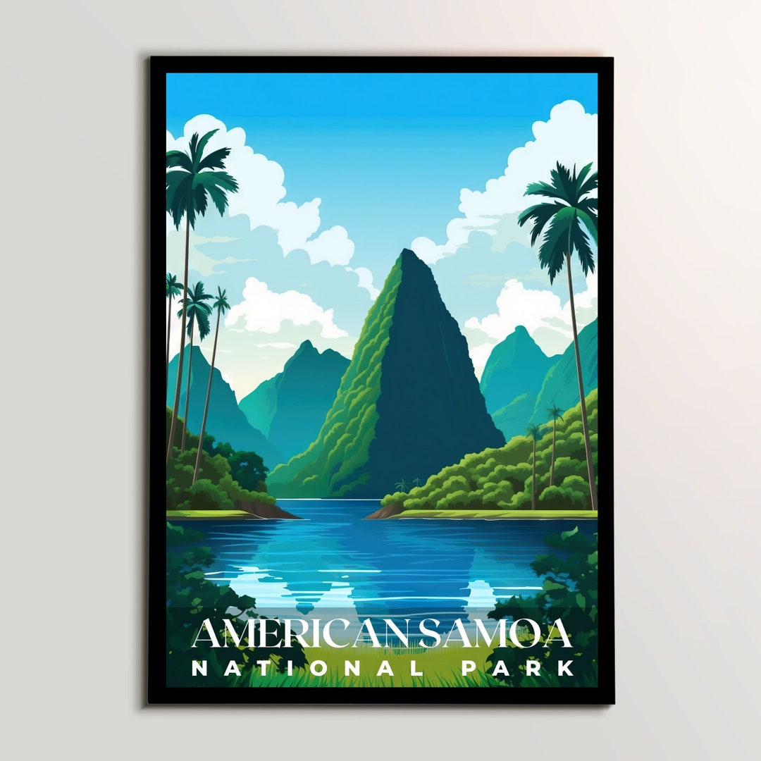 American Samoa National Park National Park Poster Travel - Etsy