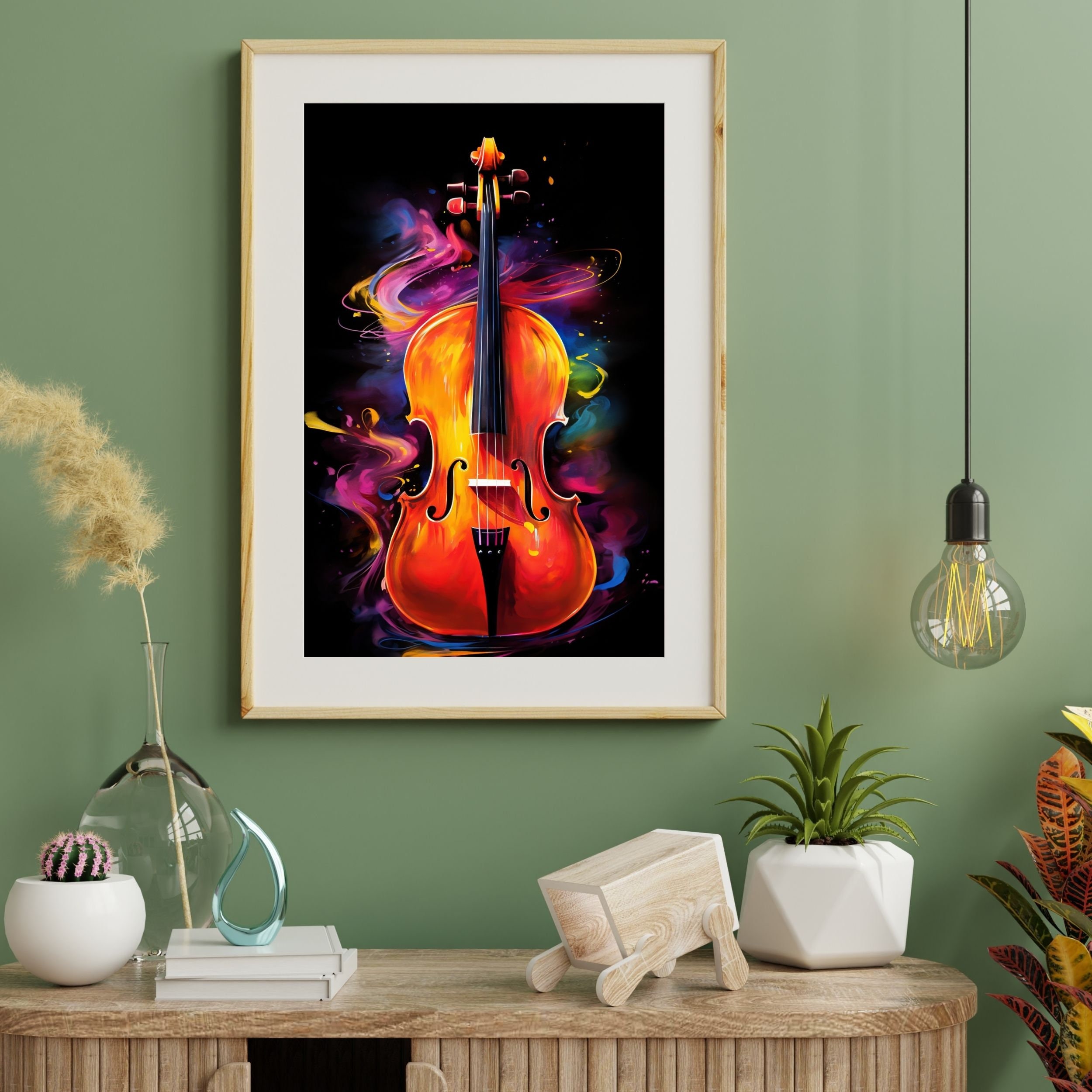 Cello Poster, Musical Instrument, Music Wall Art, Studio Decor, Musical ...