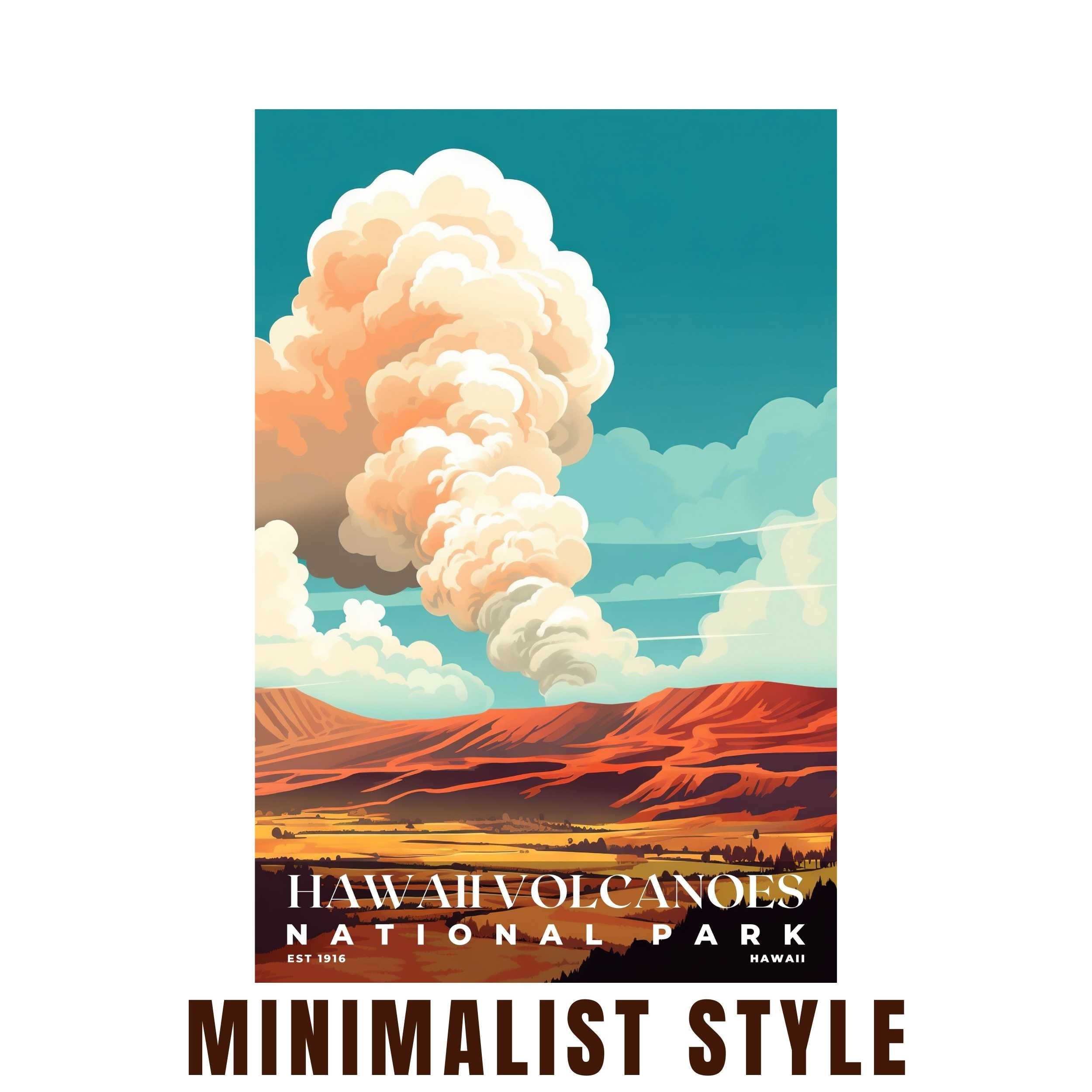Hawaii Volcanoes National Park, National Park Poster, Travel Wall Decor ...