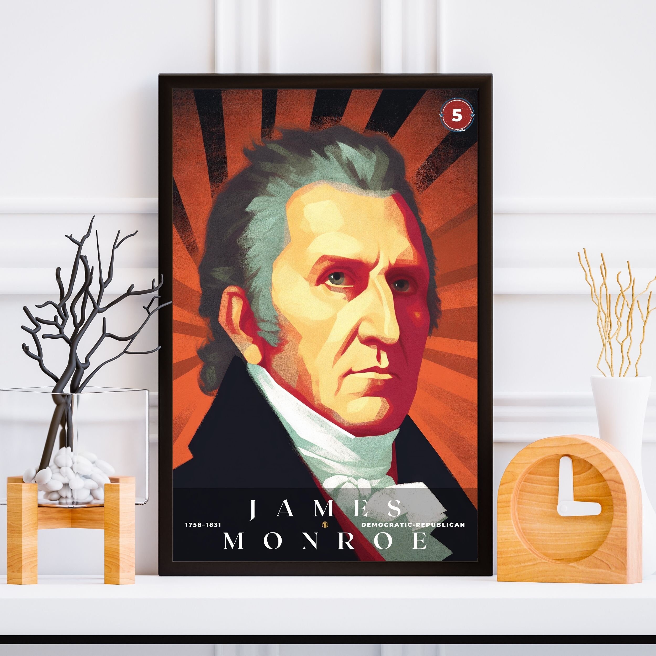 James Monroe Poster US Presidents Poster American History - Etsy