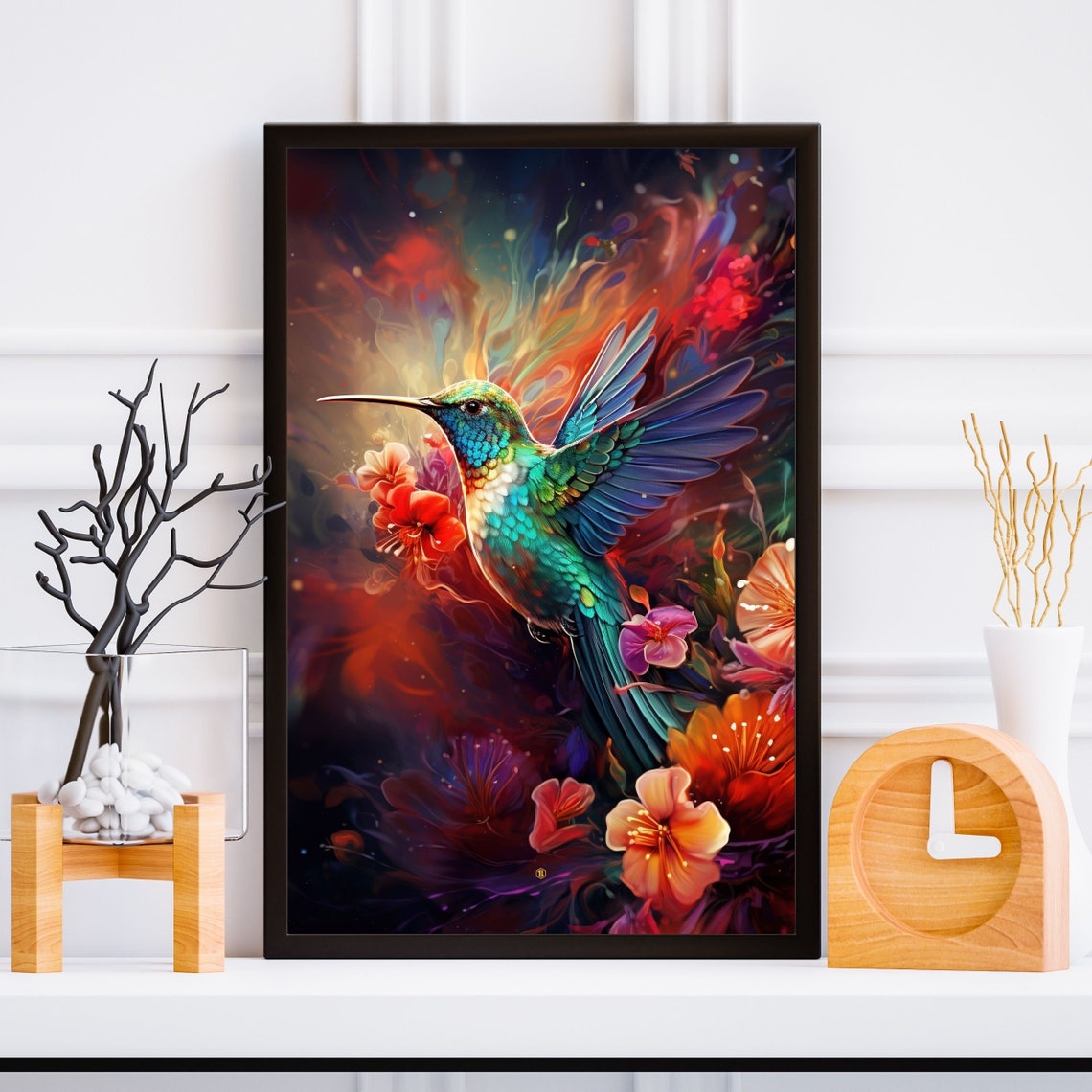 Hummingbird Poster, Beloved Animals Prints, Colorful Animal, Animal Art ...