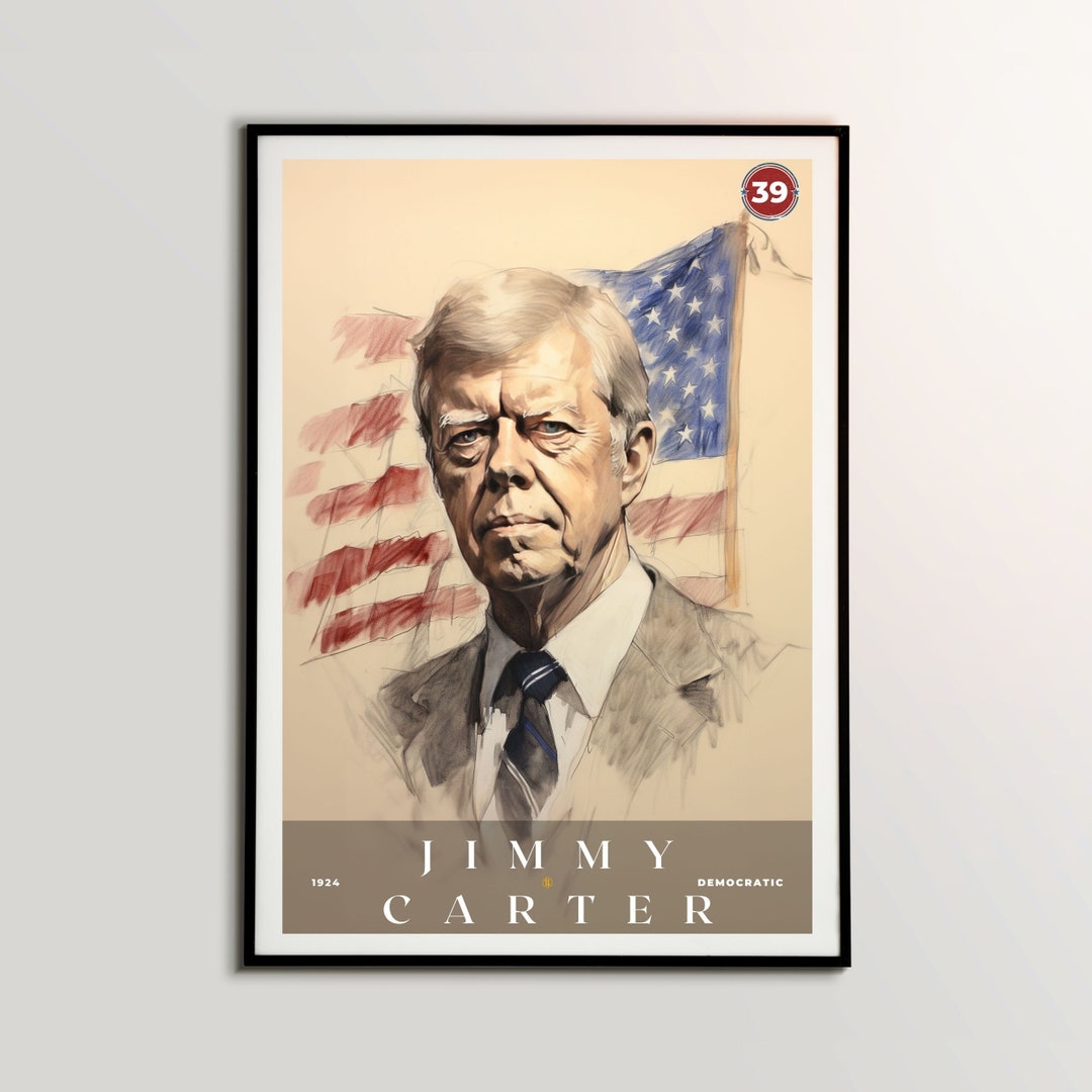 Jimmy Carter Poster US Presidents Poster American History - Etsy