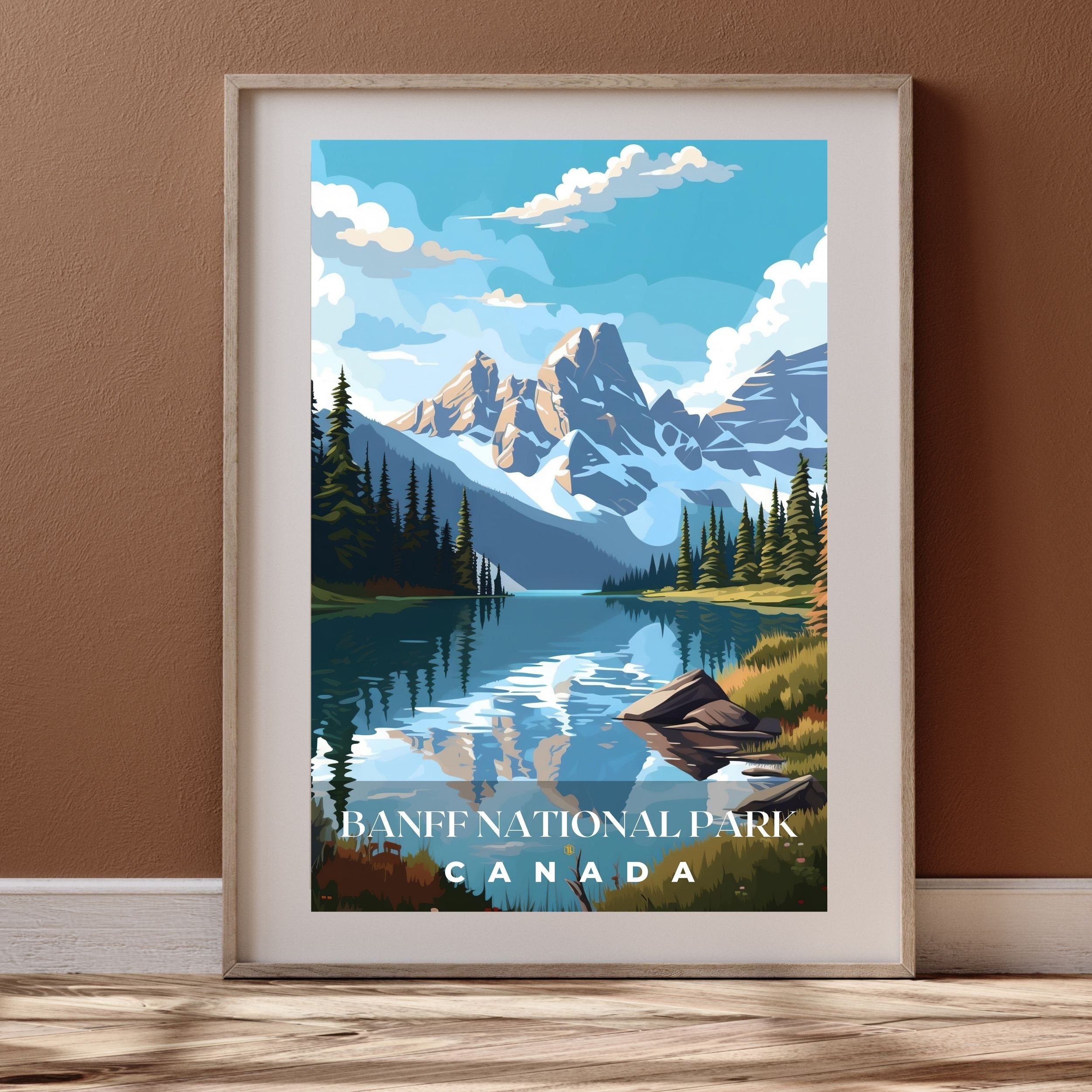 Banff National Park Poster Travel Poster Travel Wall Decor - Etsy Canada