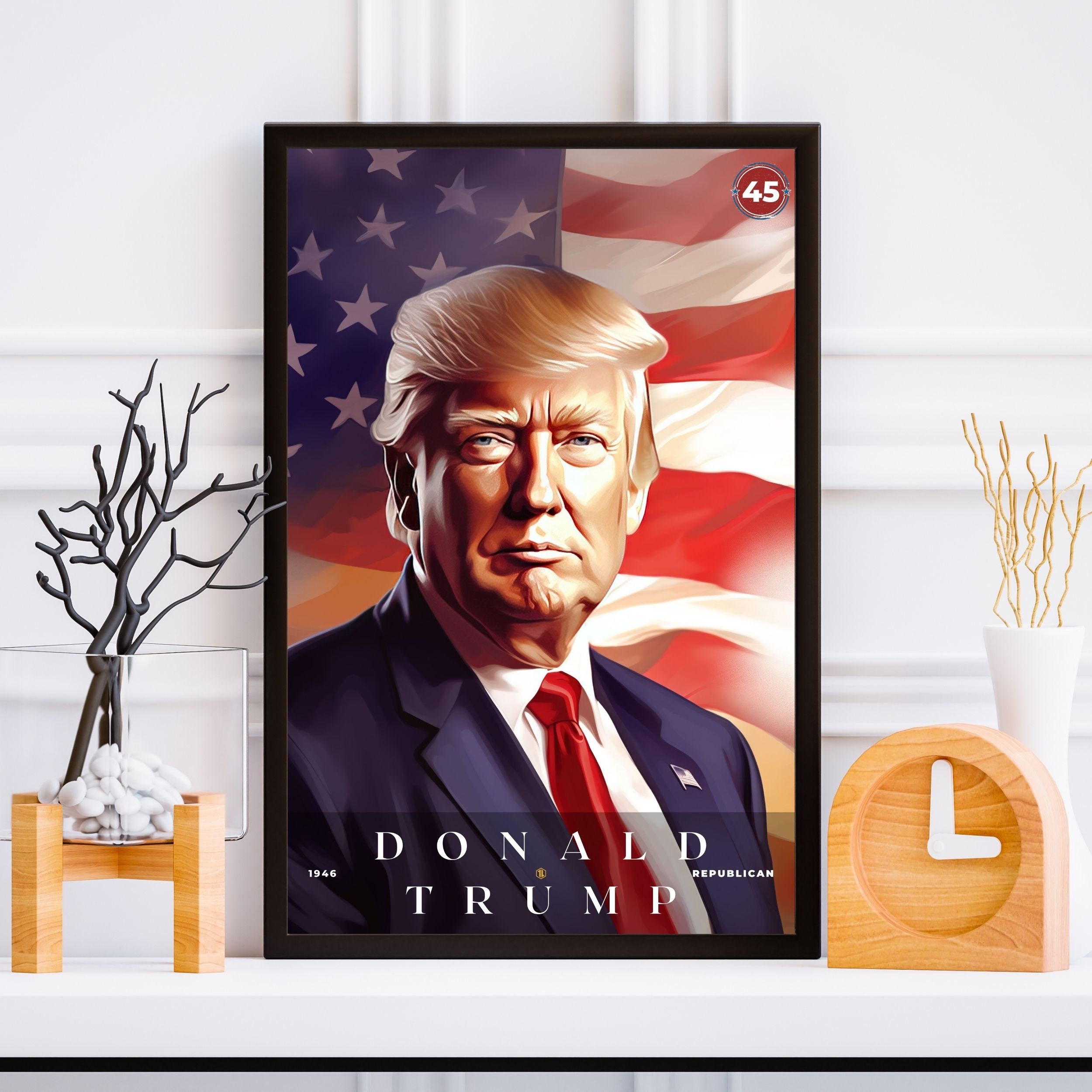 Donald Trump Poster, US Presidents Poster, American History, Presidents ...