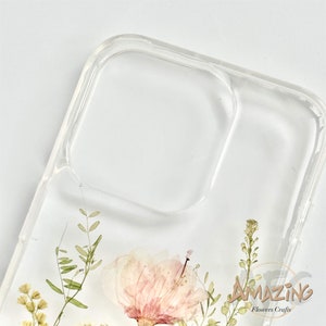 Real Pink Sakura Flower Phone Case for iPhone 16 15 14 13 12 Pro Max XR ...