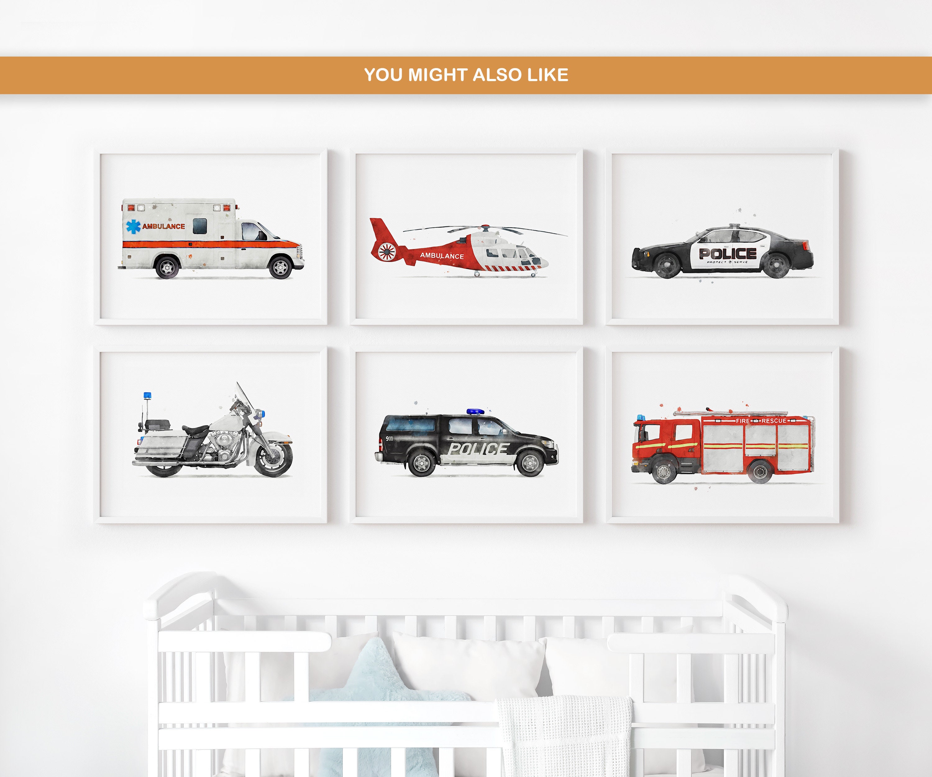 Police Vehicle Print, Police Car Poster, Police Car Wall Art, Vehicle ...