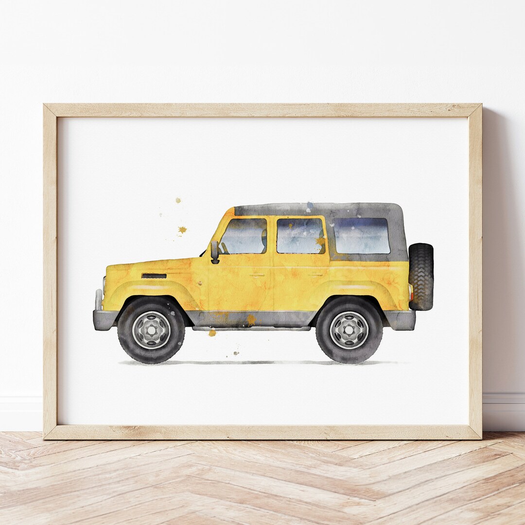 Offroad Car Print, Car Print, Car Poster, Auto, Automotive Wall Art ...