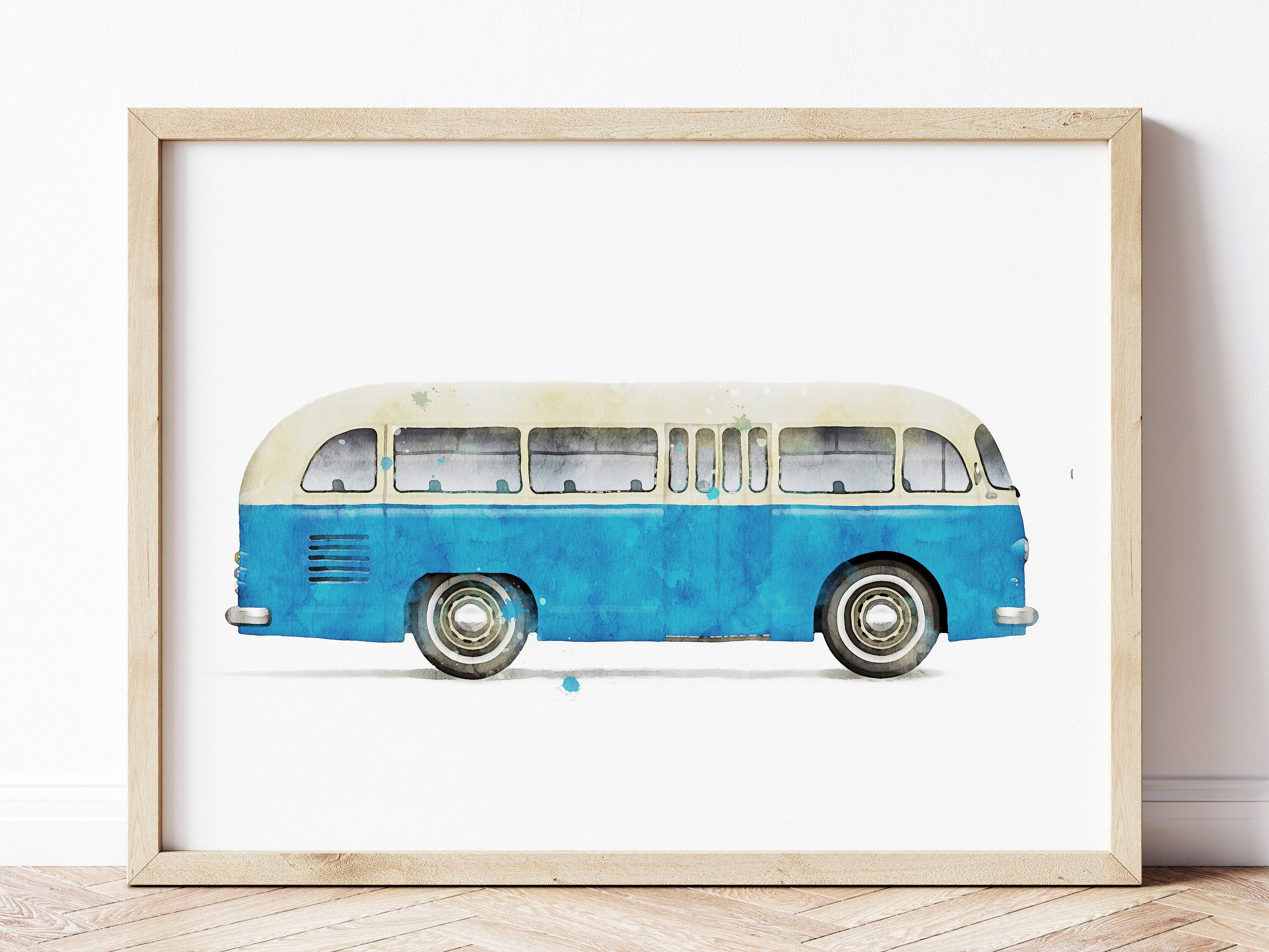 Set of 9 Vintage Vehicle Prints, Car Prints for Boys Room ...