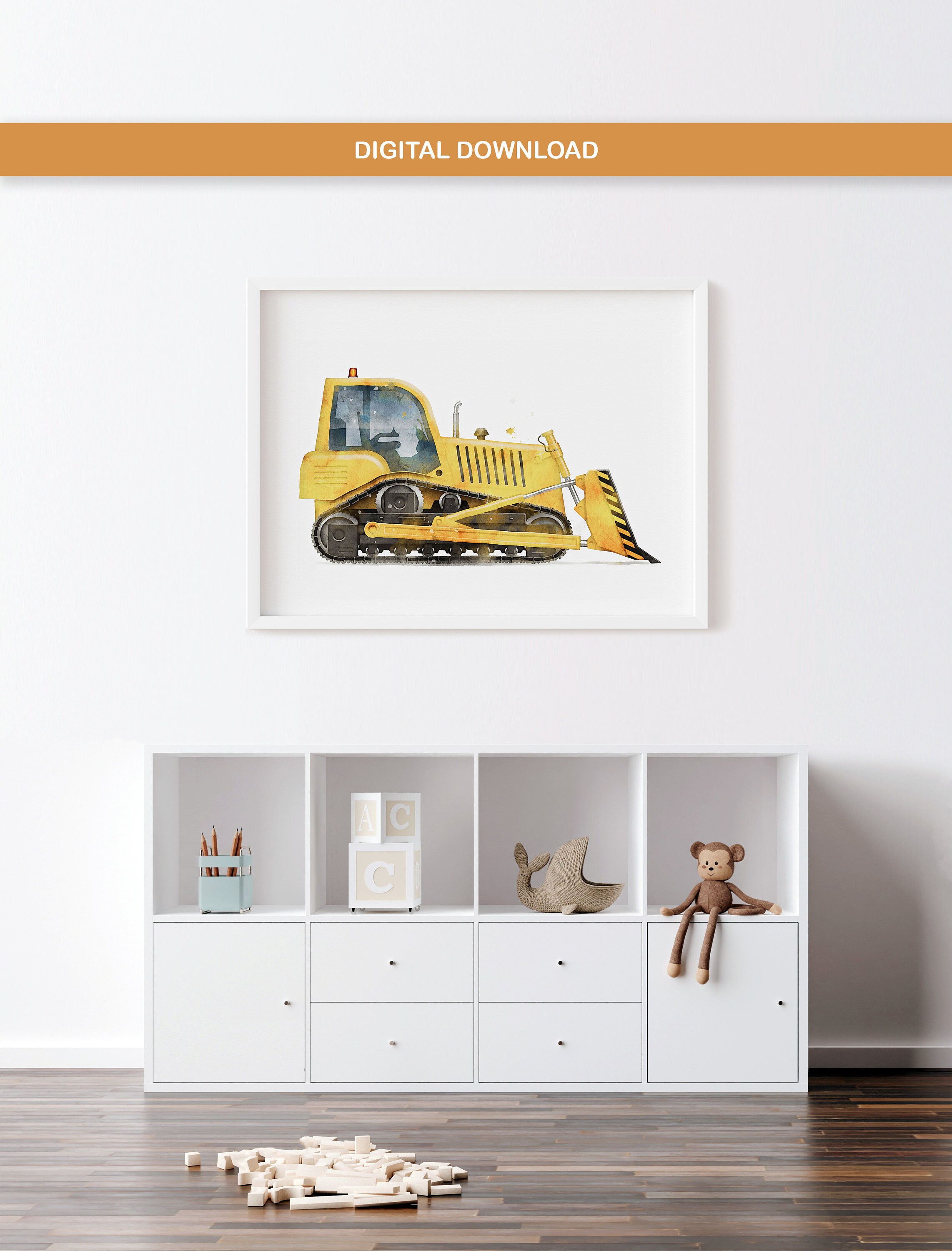 Dozer Print Bulldozer Print Dozer Poster Dozer Wall Art - Etsy