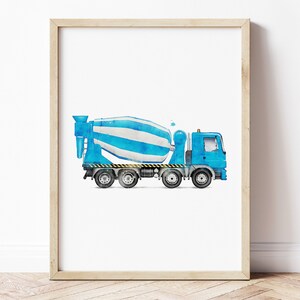 Set of 6 Vehicle Prints Vertical, Car Prints for Boys Room ...