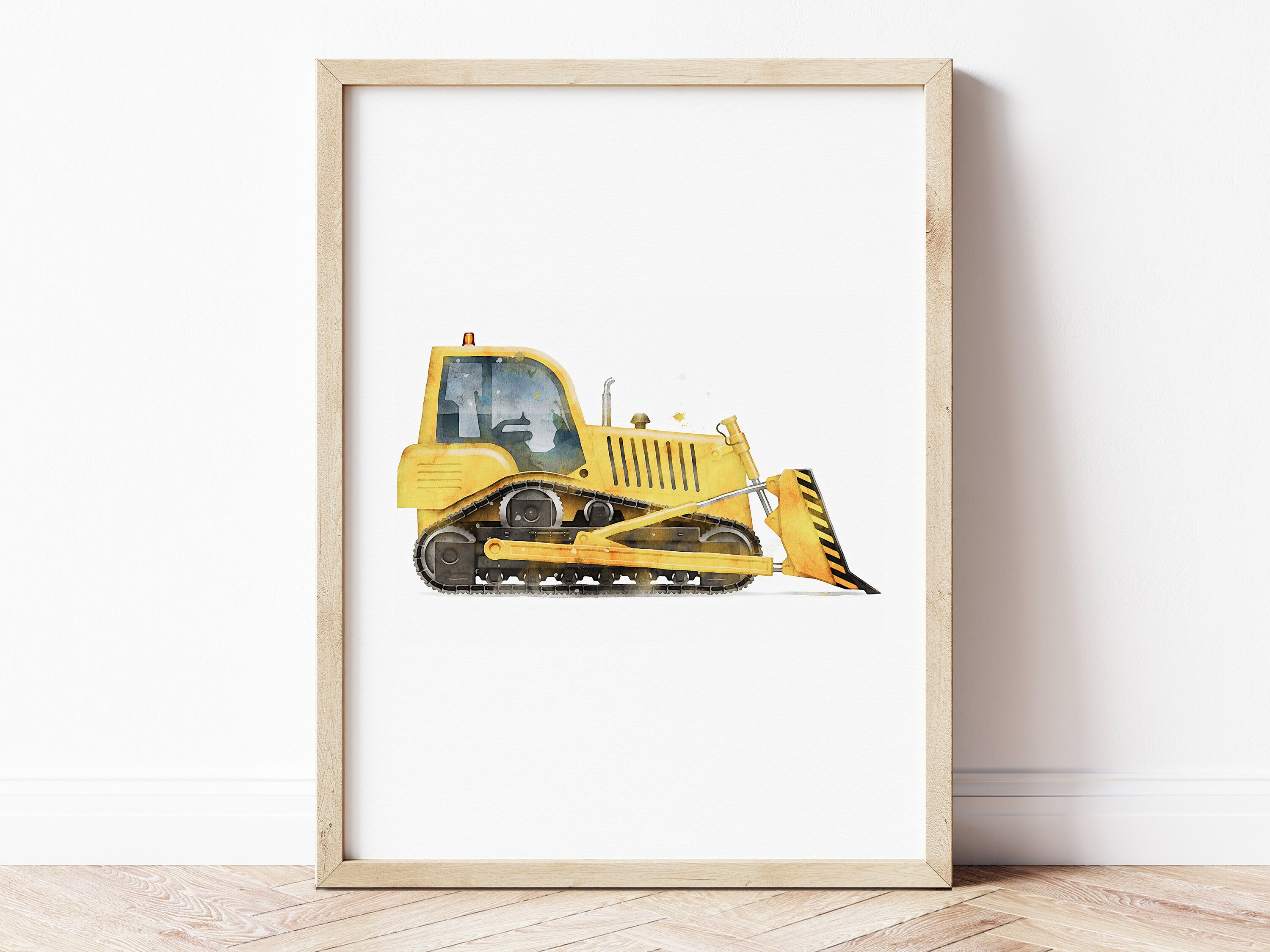 Set of 9 Vehicle Vertical Art, Kids Gallery Wall Set, Truck Wall Art ...