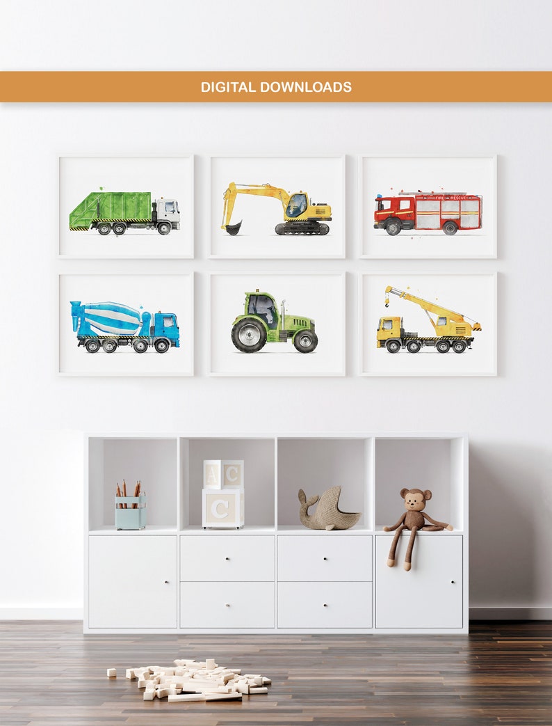 Tractor Print Tractor Poster Tractor Wall Art Farm Truck - Etsy