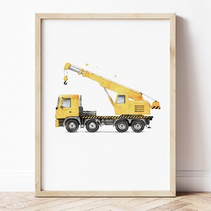 Set of 6 Vehicle Prints Vertical, Car Prints for Boys Room ...