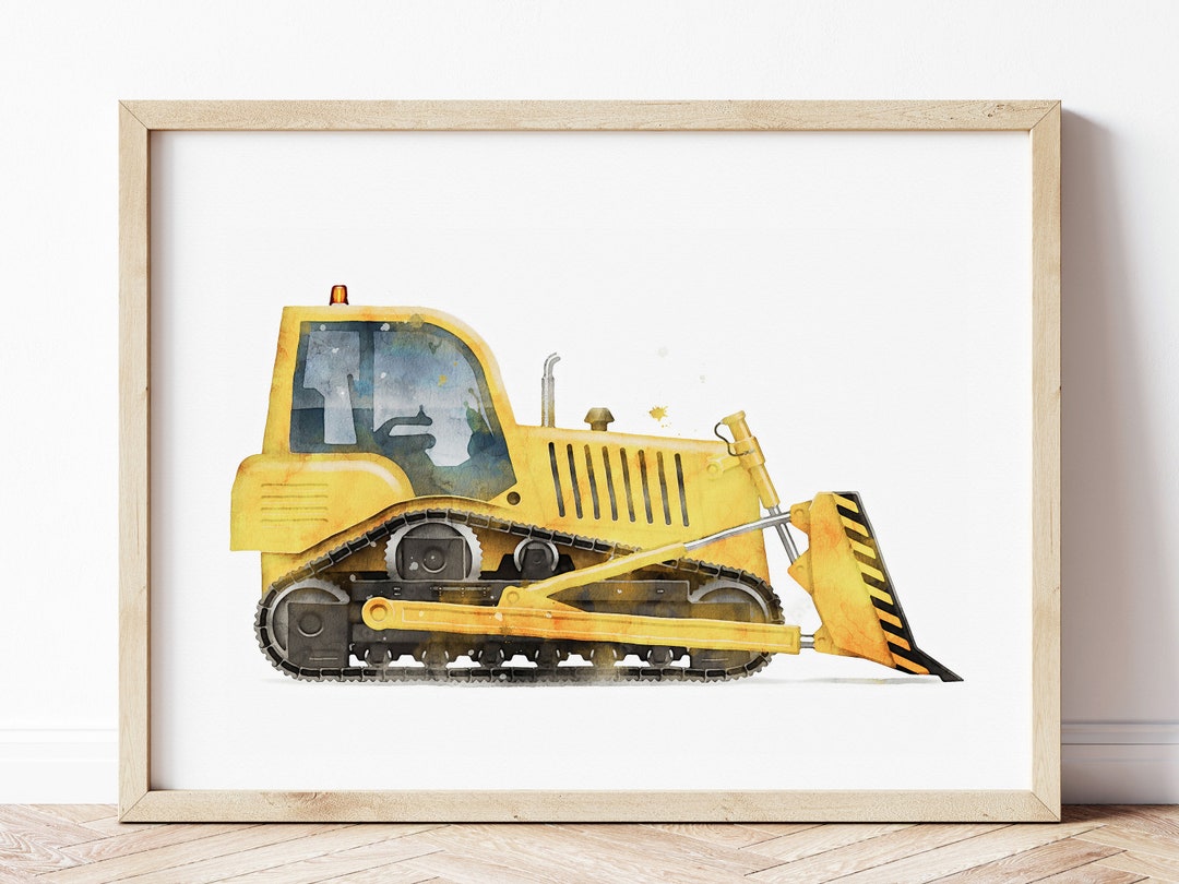 Dozer Print Bulldozer Print Dozer Poster Dozer Wall Art - Etsy