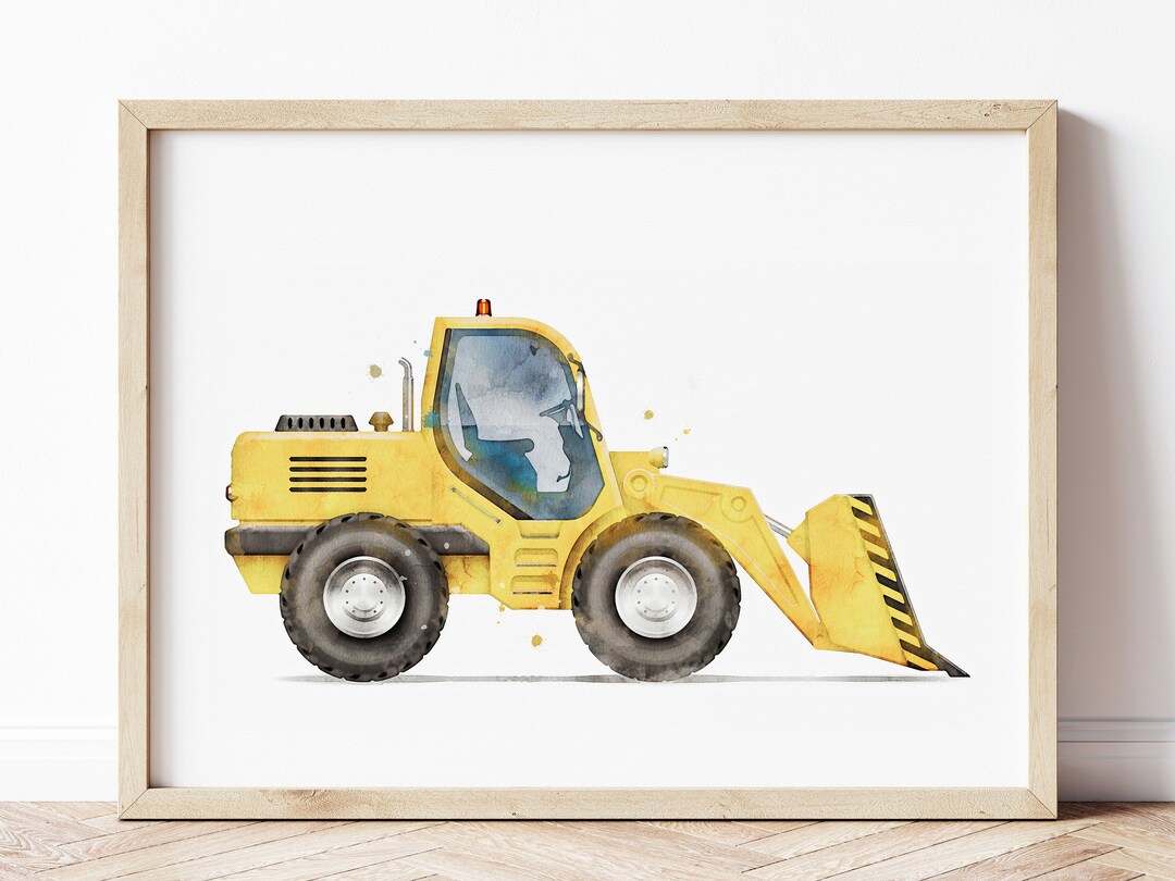 Wheel Loader Print Loader Poster Wheel Loader Wall Art - Etsy