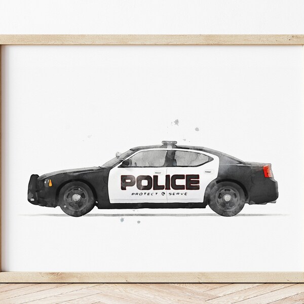 Vintage Police Car - Etsy
