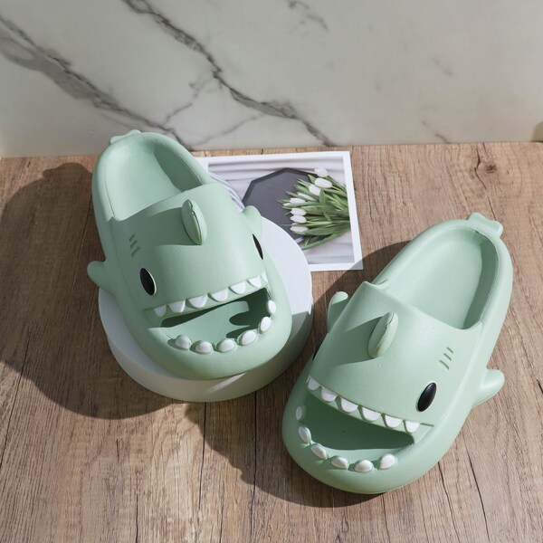 Shark Slippers - Etsy