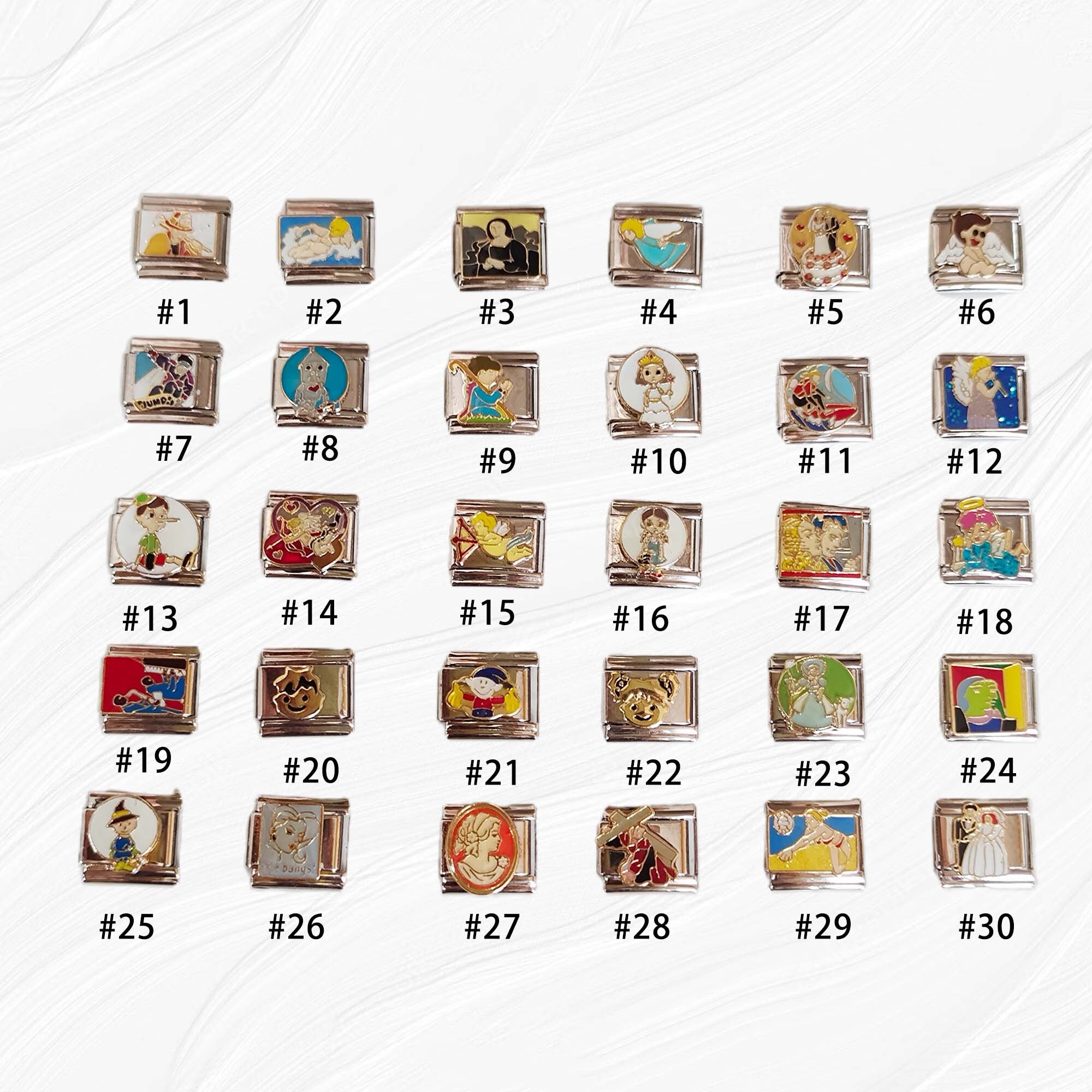 Kawaii Italian Charms, Cartoon Italian Charms Bracelet, Girls Italian ...