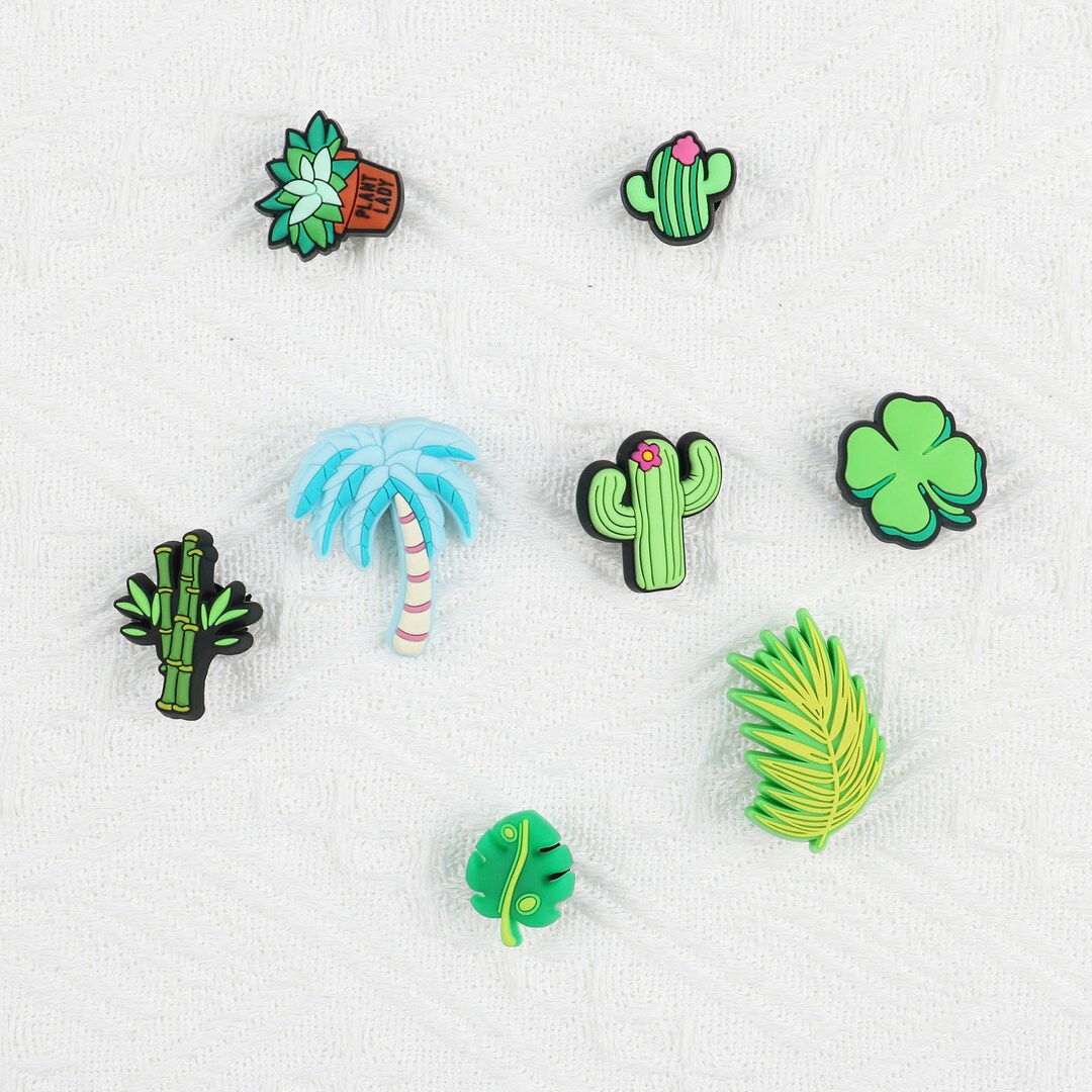 Plant Croc Charm, Potted Croc Charm, Cactus Croc Charm, Coconut Tree ...