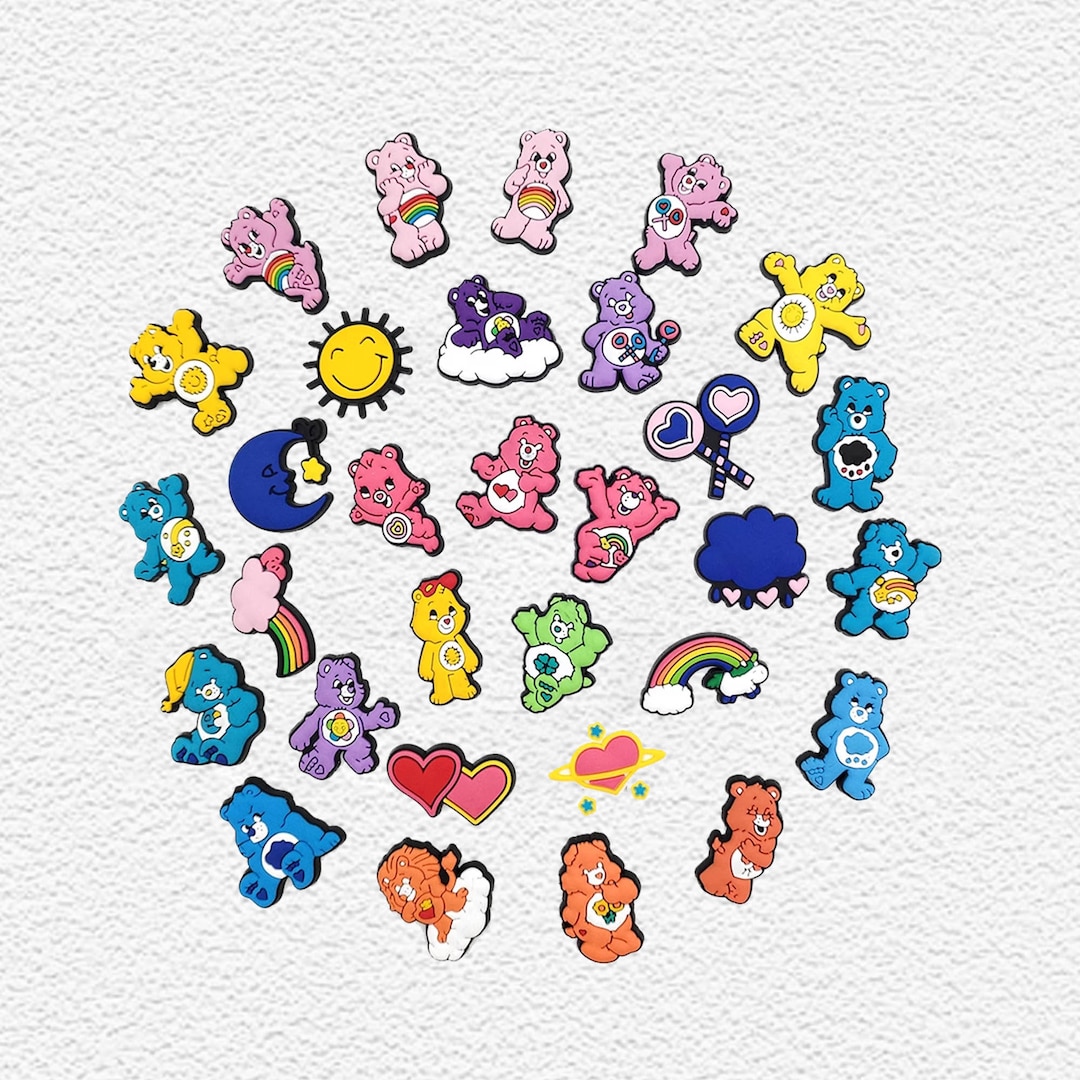 Rainbow Bear Croc Charms, Cartoon Croc Charms, Cute Croc Charms, Animal ...