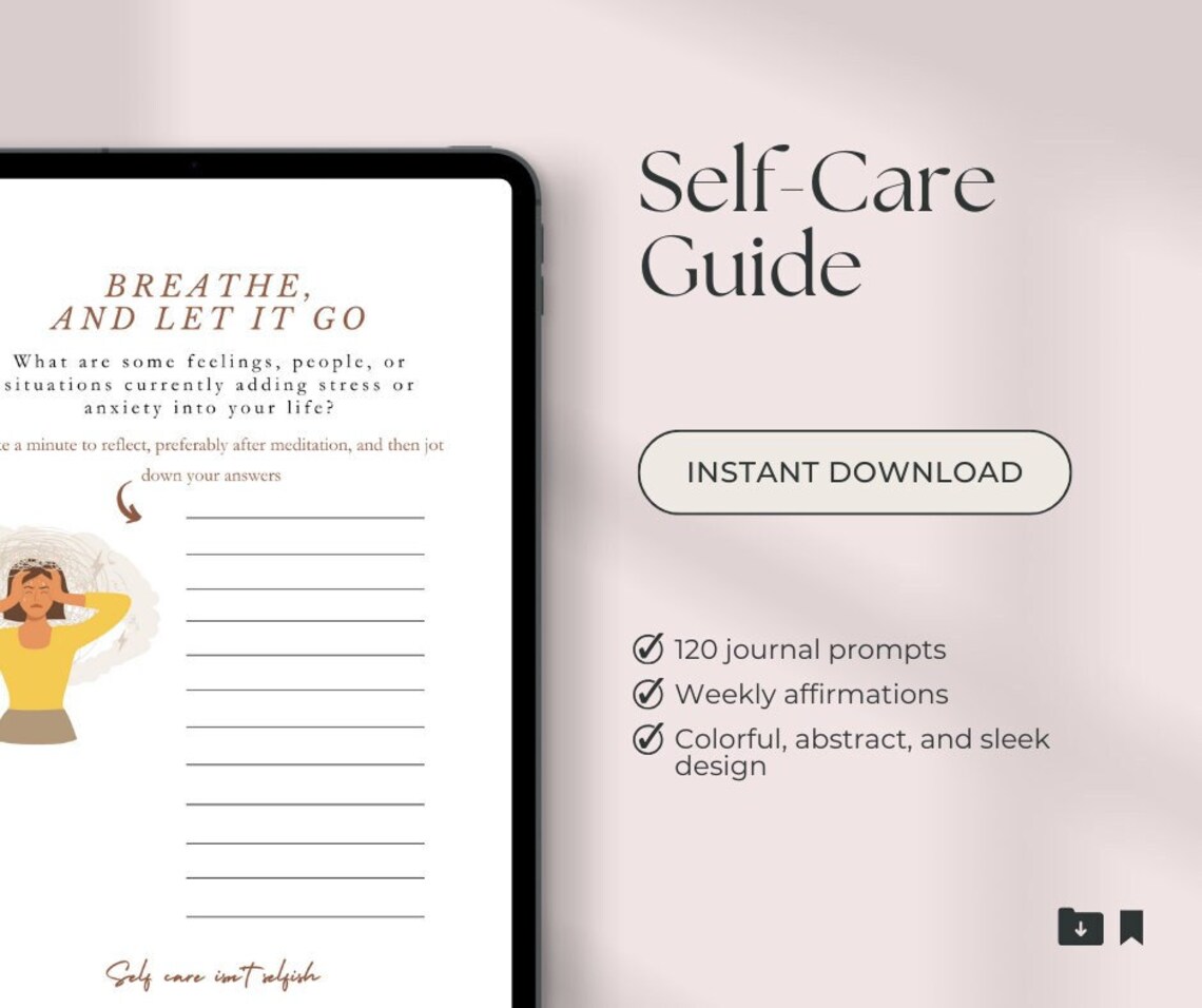 Self-care Guide Digital Wellness Journal Self Love Journal Healing ...