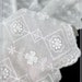 Ecru Cotton Eyelet Lace Fabric With Retro Floral Pattern by - Etsy