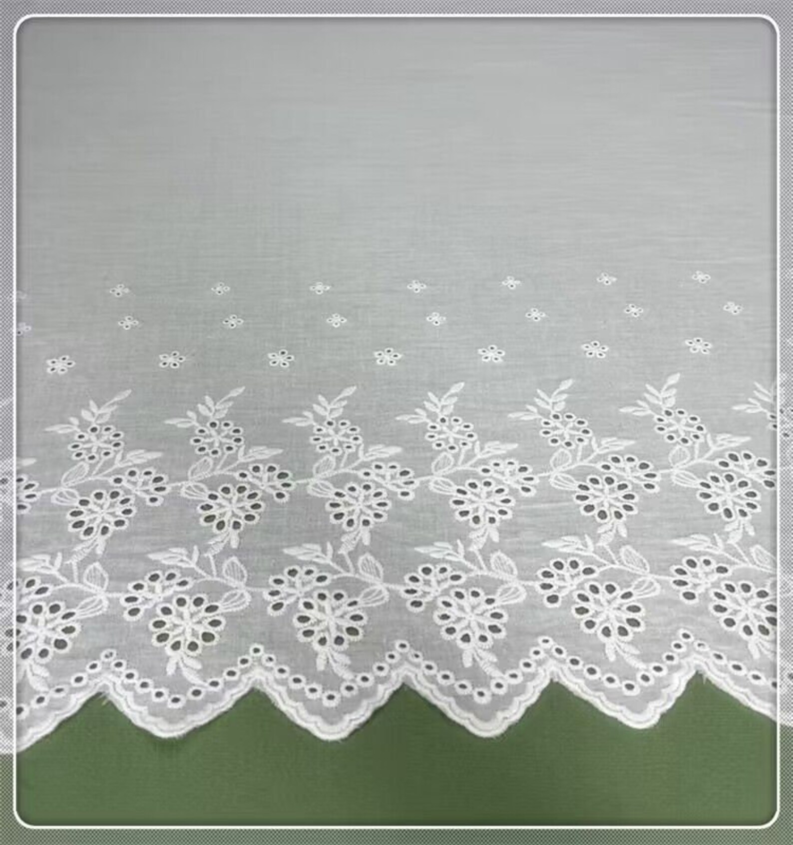 Cotton Eyelet Lace Fabric, off White Eyelet Skirts Fabric, Chic Boho ...