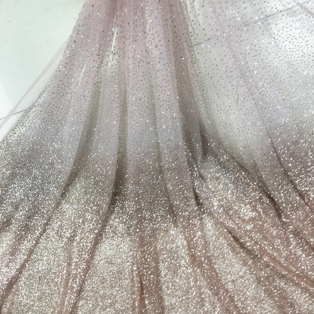 Gradient Tulle Metallic Glitter Sequin Lace Fabric ,for Baby Tutu Dress ...