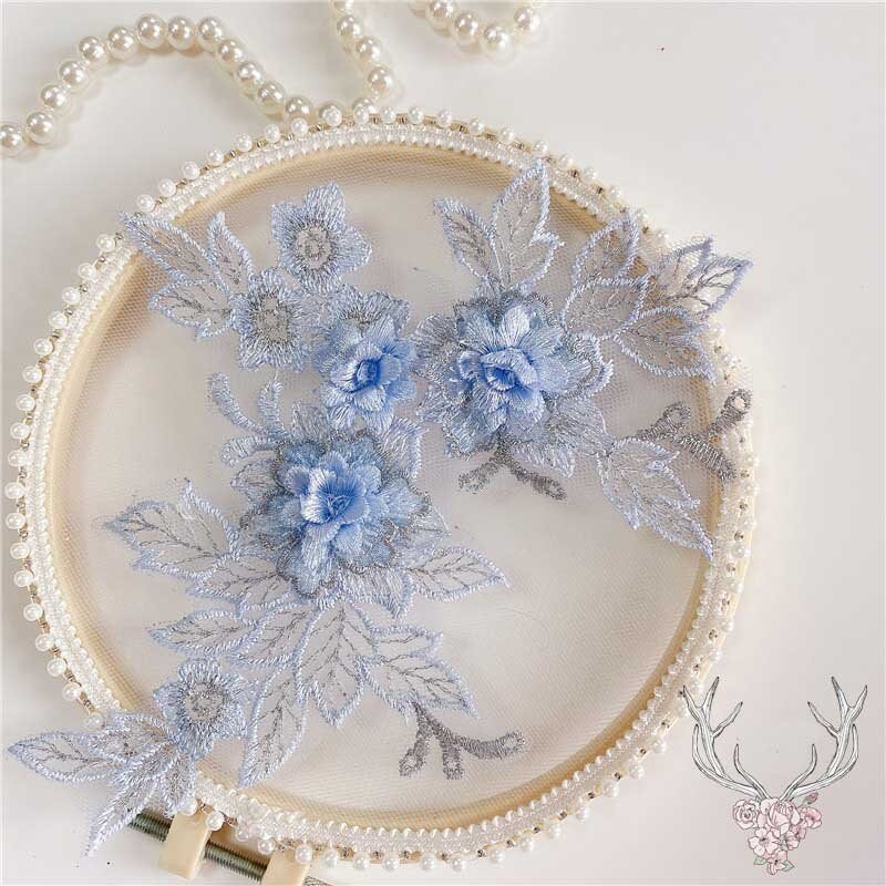 3D Floral Lace Patch Little Flower Embroidery Lace Applique - Etsy