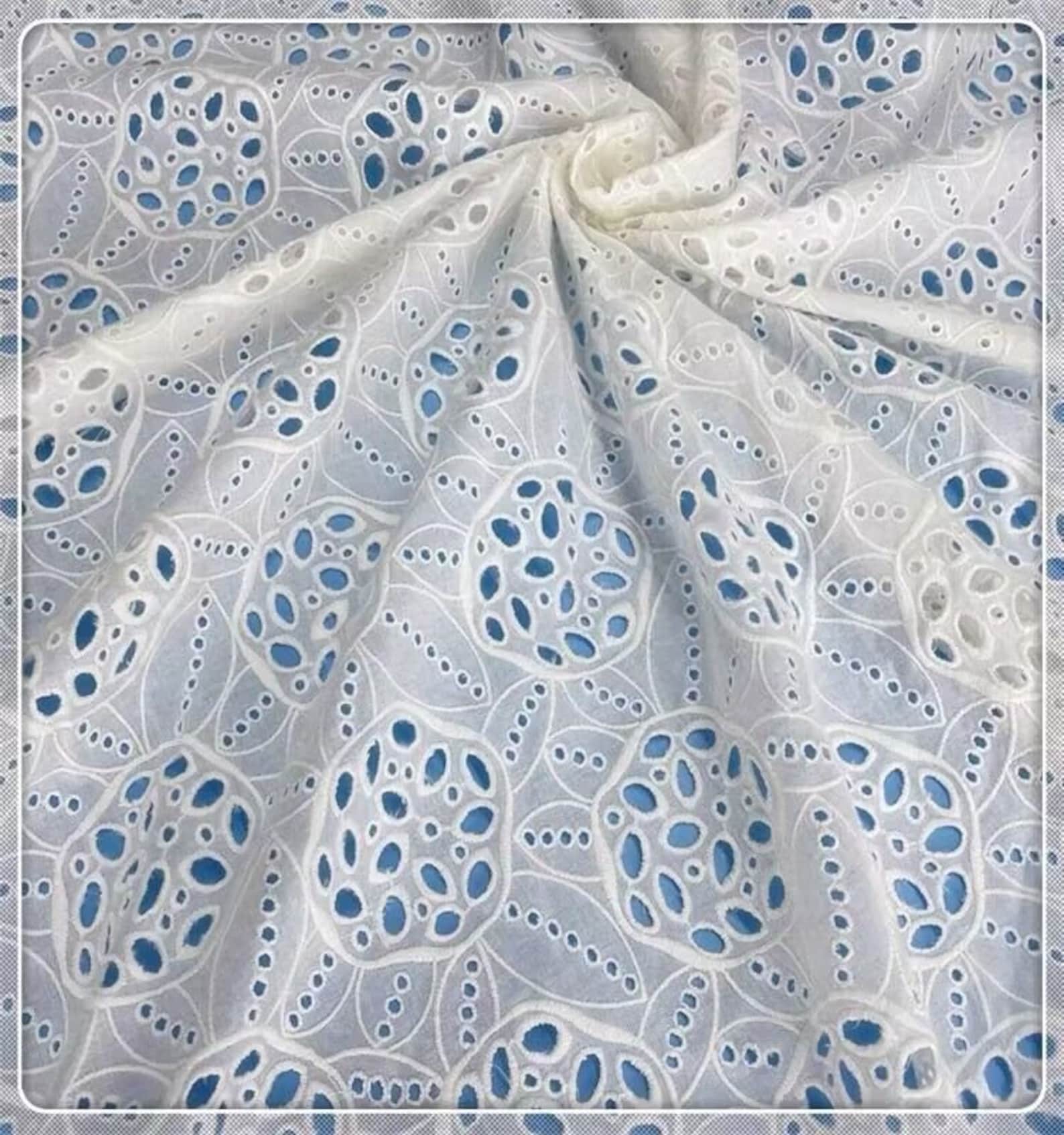 Premium Quality Embroidery Broderie Anglaise Scalloped Cotton Eyelet ...