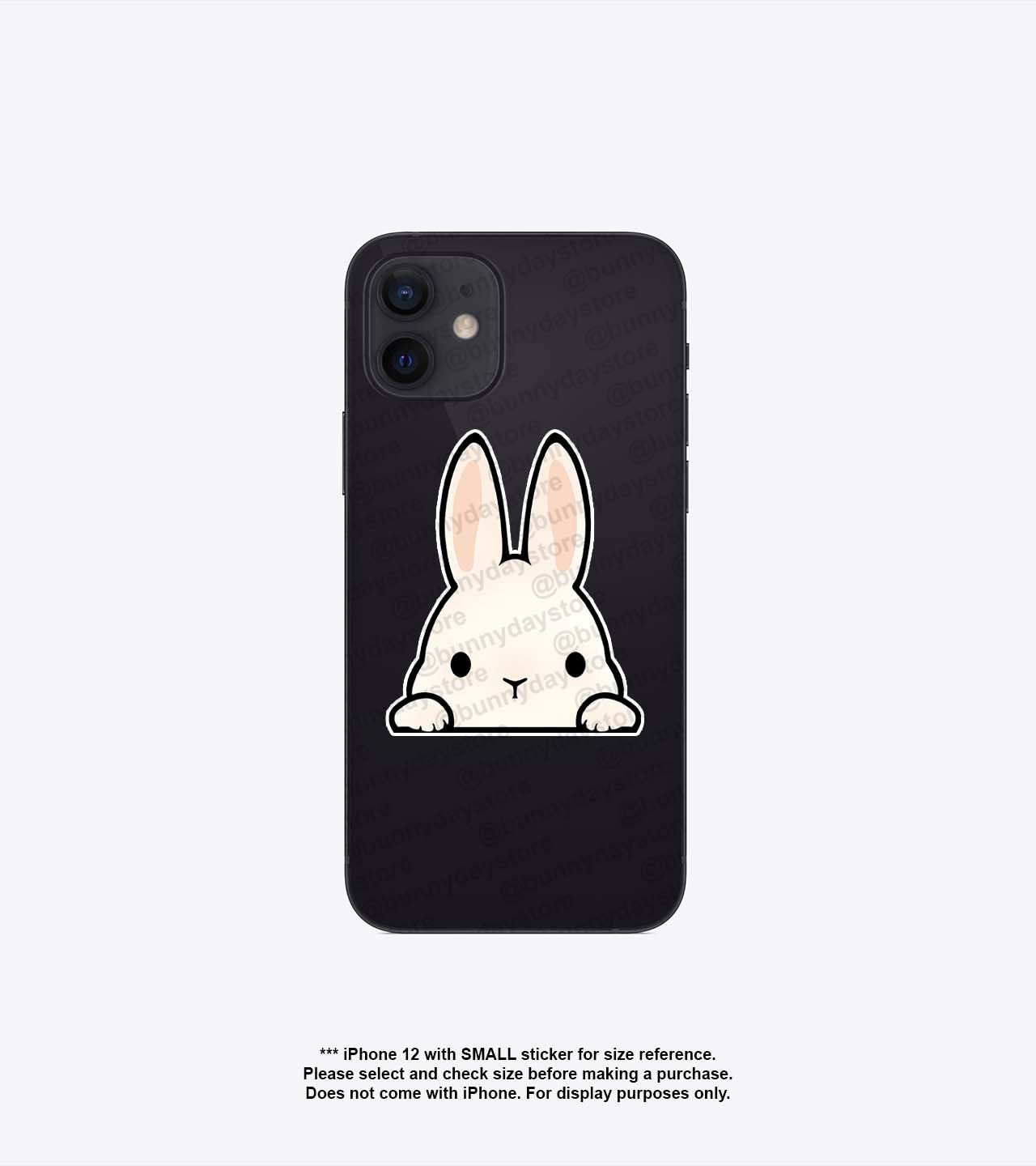 Bunny Stickers Peeker Long Eared Water & Tear Resistant Vinyl Cute ...