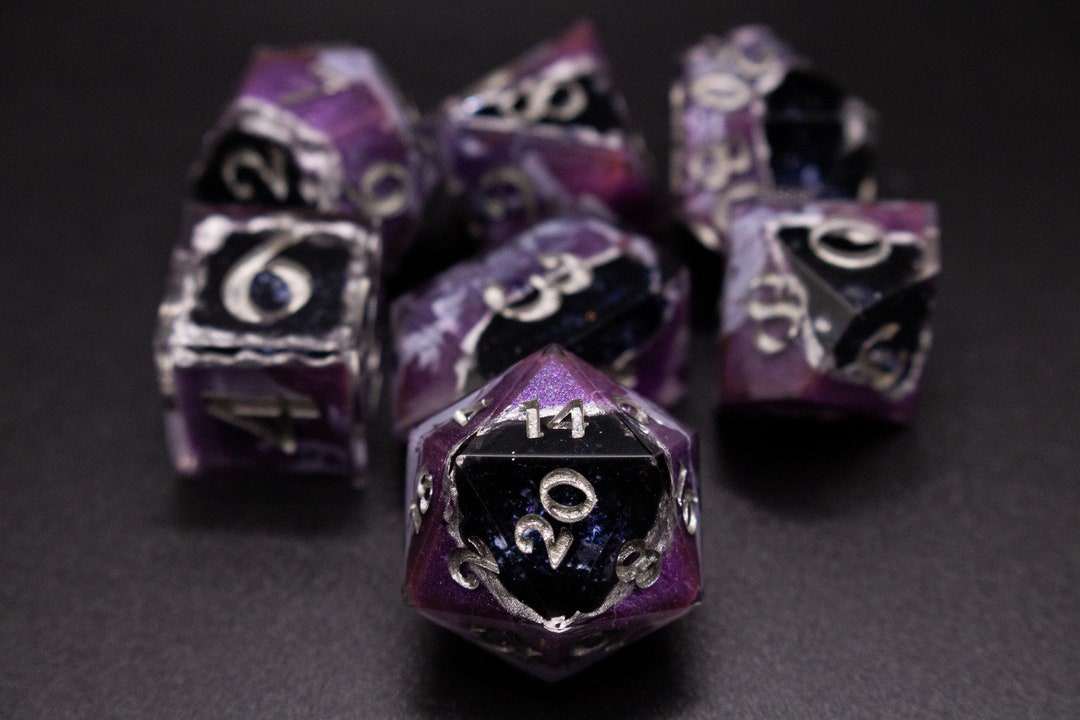 Polyhedral Void Geode Dice Dnd - Etsy