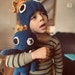 Rainbow Friends Blue Plush Toy and Hat Set - Etsy UK