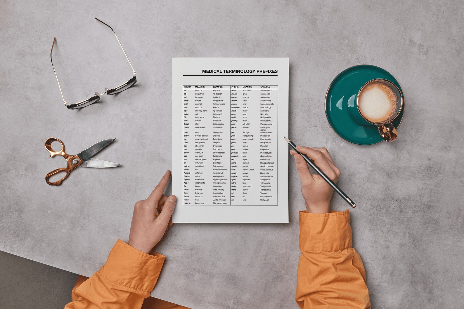 Medical Terminology List, Printable Pdf Medical Prefixes and Suffixes ...