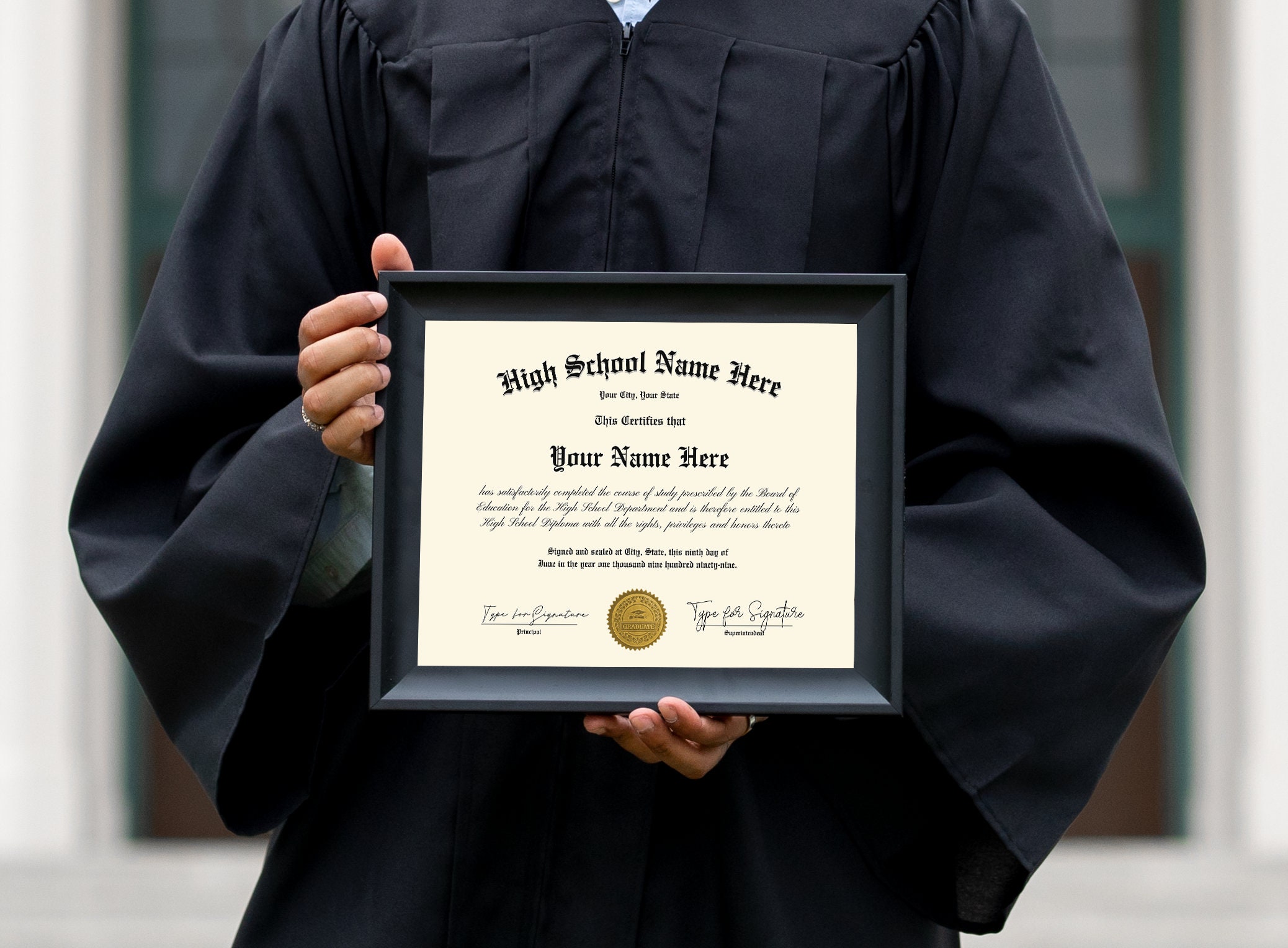 High School Diploma Template, the Best Classic Homeschool Diploma ...