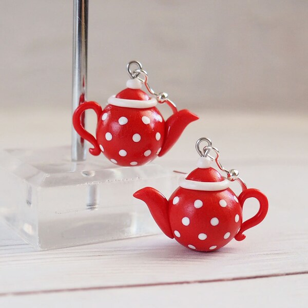 Red Teapot - Etsy