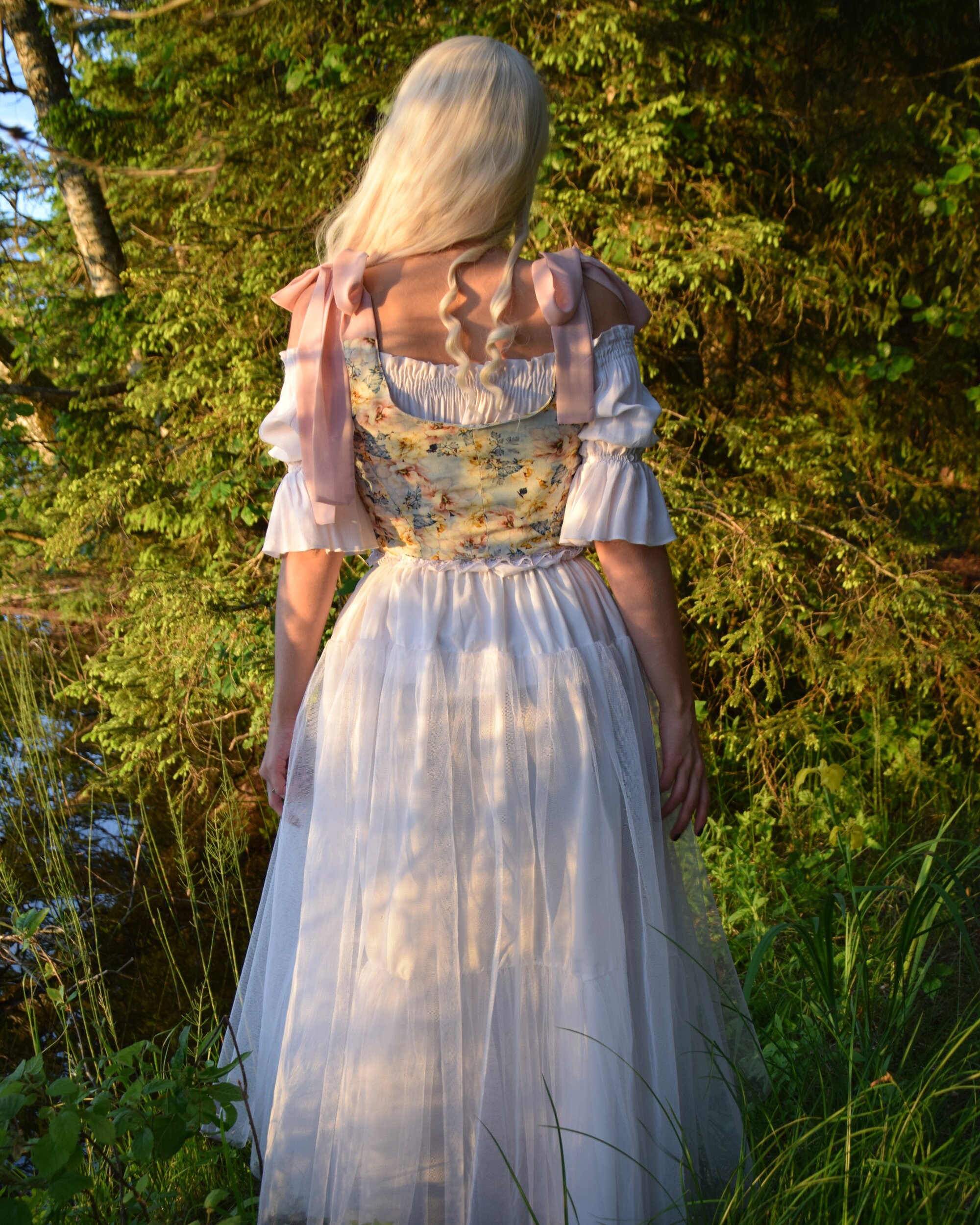 Front Lace Corset Top | Handmade Flowers Renaissance Corset Top ...