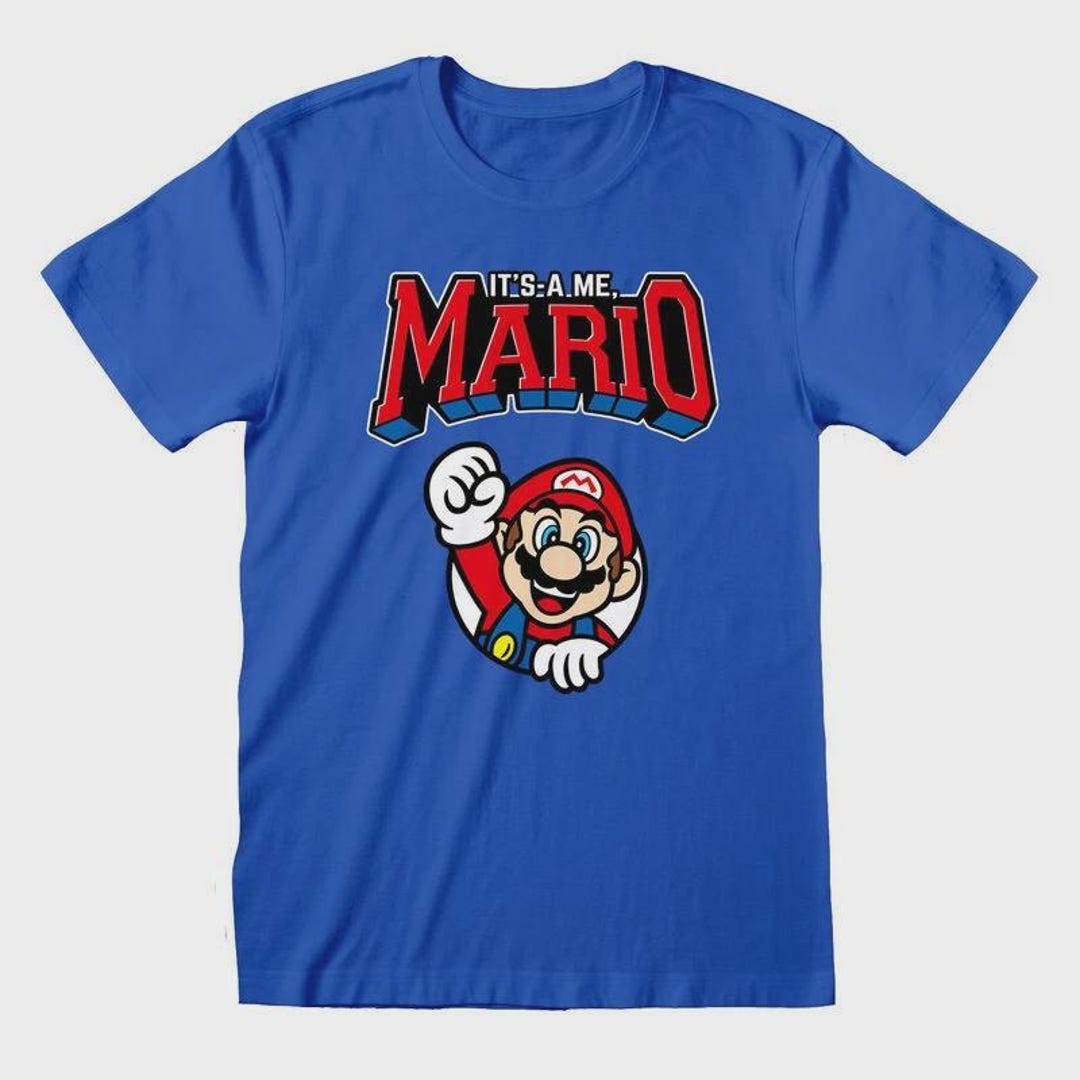 Nintendo Super Mario Varsity Style Unisex T-shirt – Retro Gaming ...