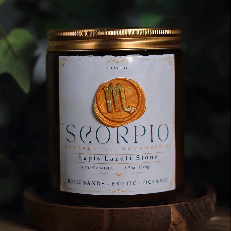 Scorpio Candle - Etsy