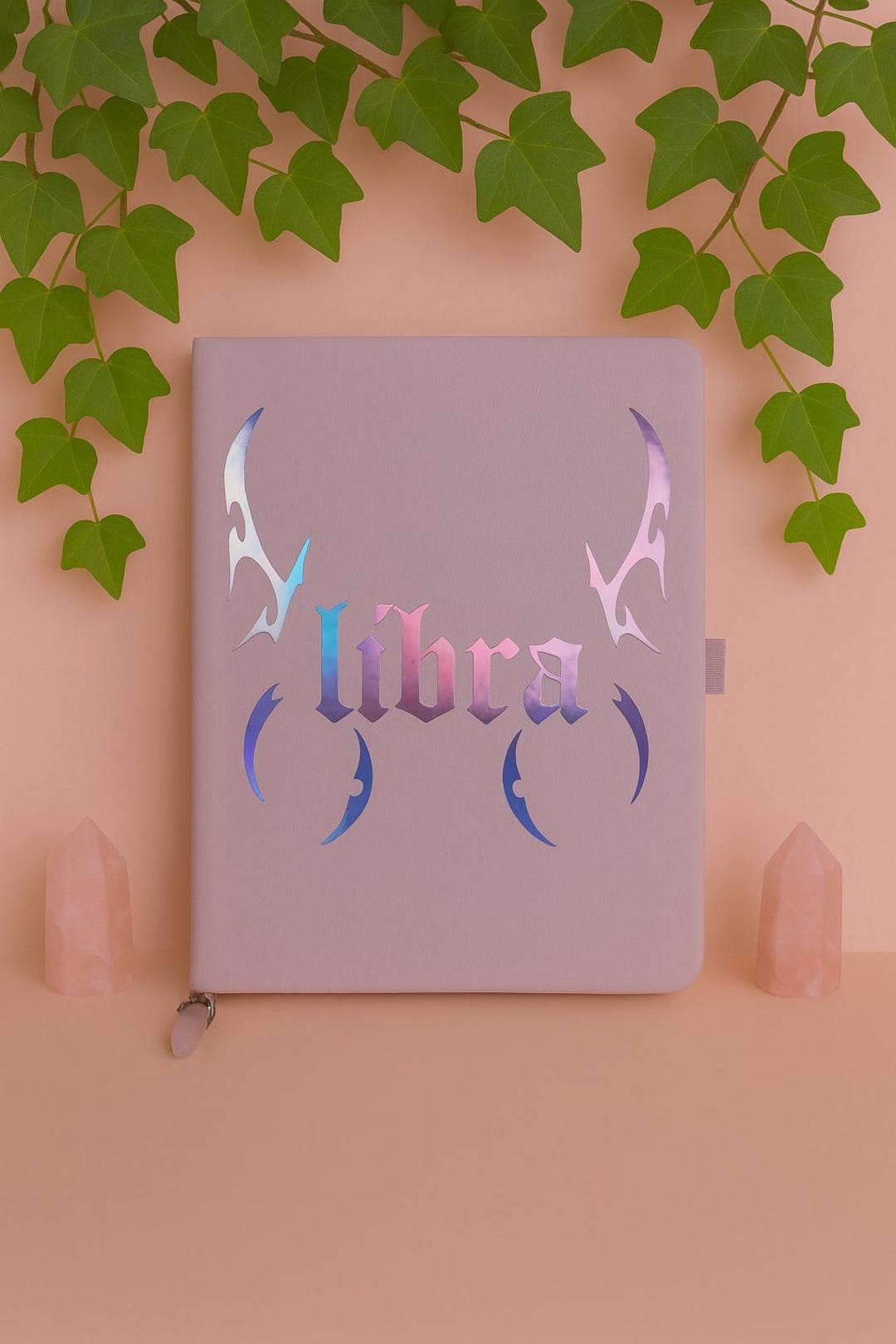 Libra Zodiac Journal With Crystal Bookmark - Etsy