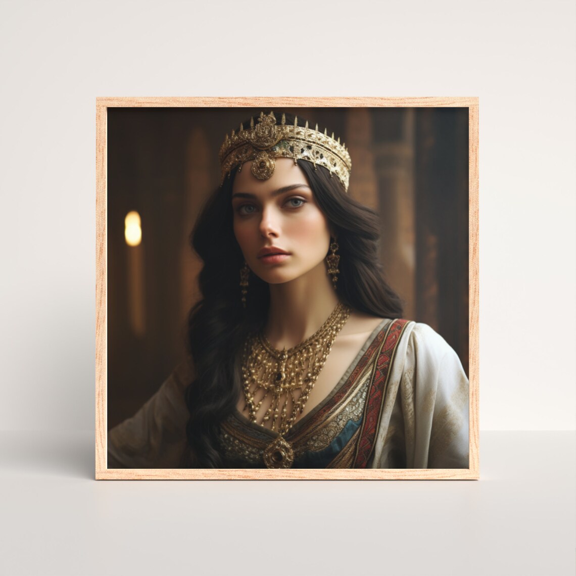 Queen Esther Portrait: Christian Bible Art, Church Decor (digital ...