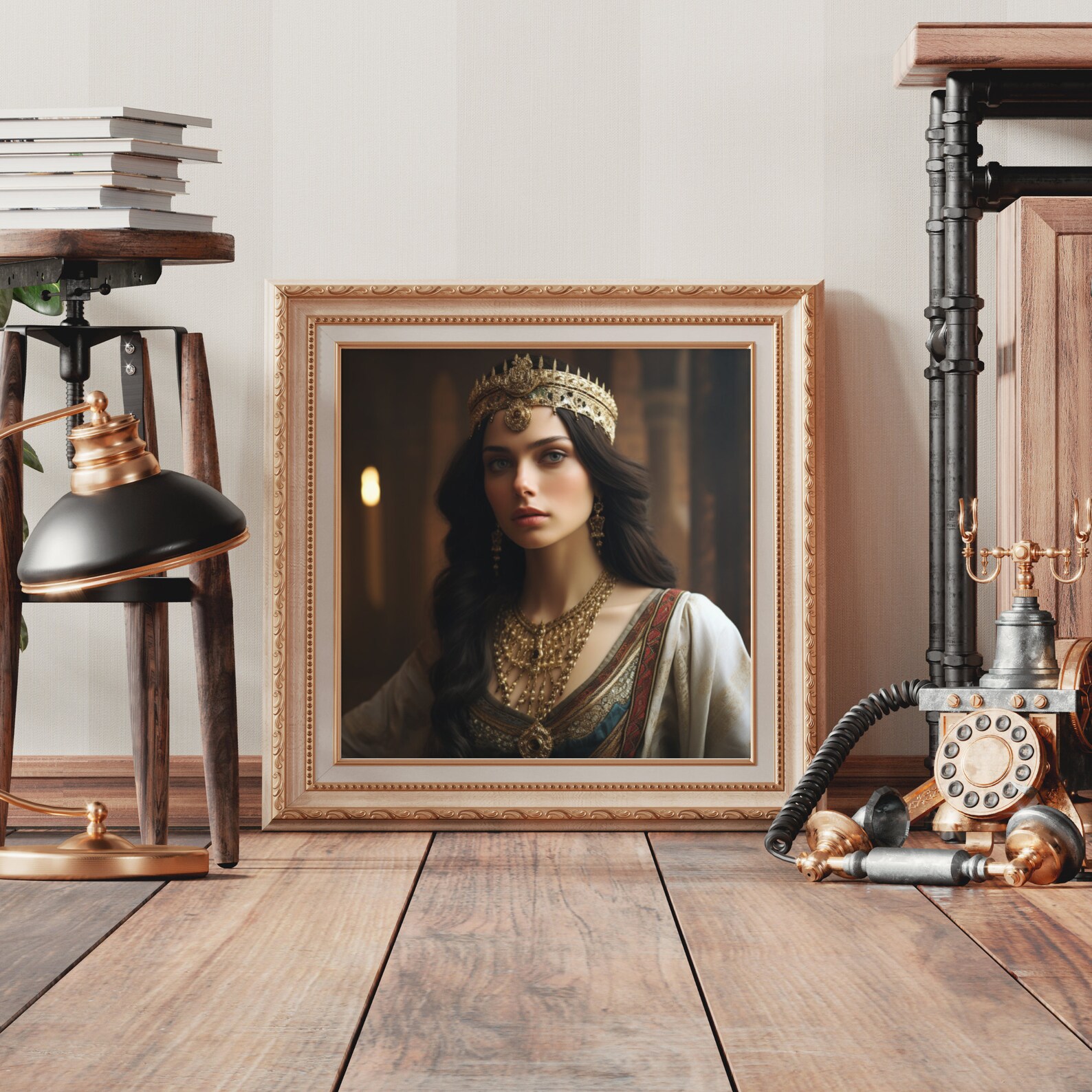 Queen Esther Portrait: Christian Bible Art, Church Decor (digital ...