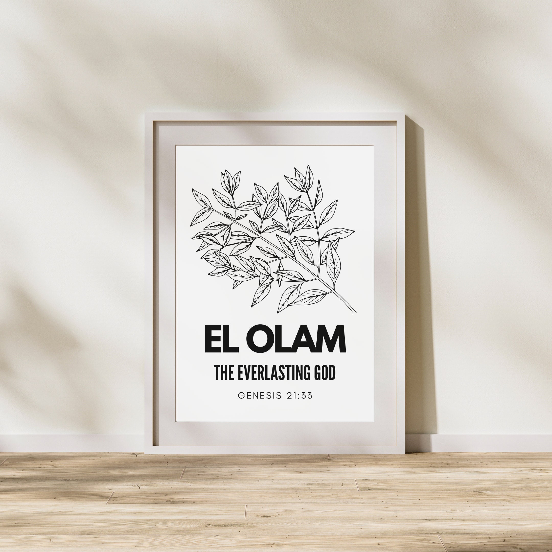 Printable El Olam Wall Art Instant Download Christian - Etsy