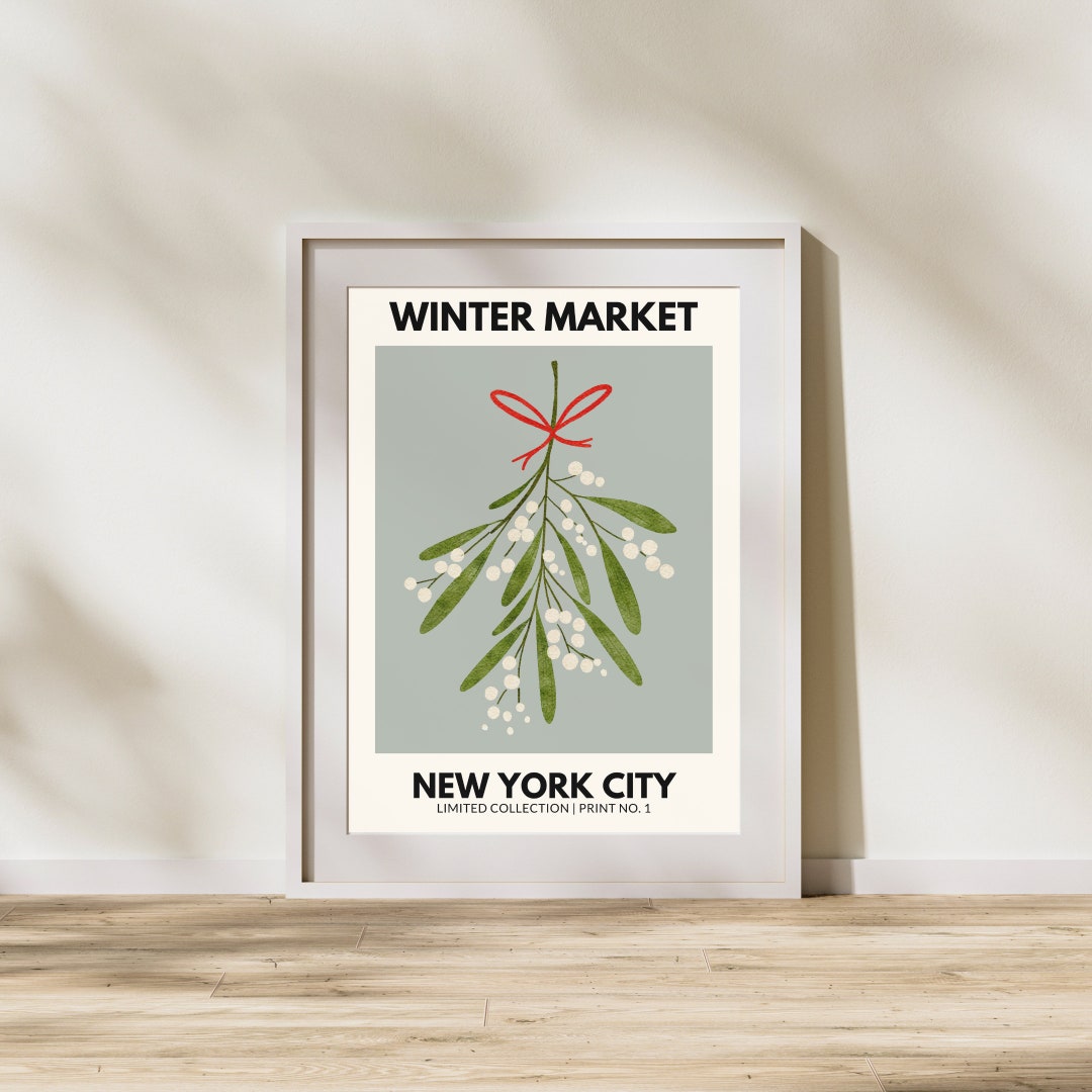 Winter Market NYC/ Digital Poster/ Digital Download/ Digital Print ...