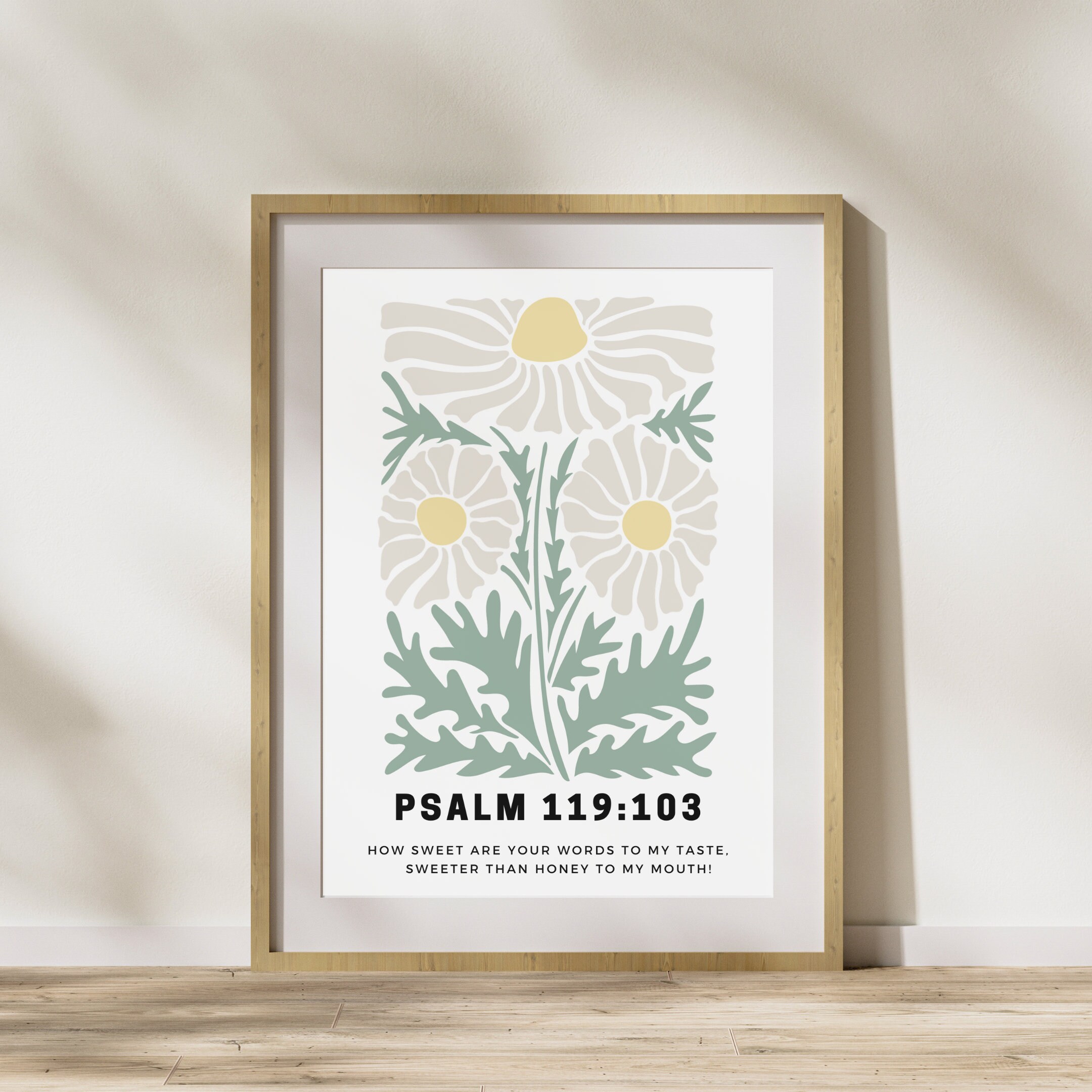 Printable Psalm 119:103 Wall Art Instant Download Christian - Etsy
