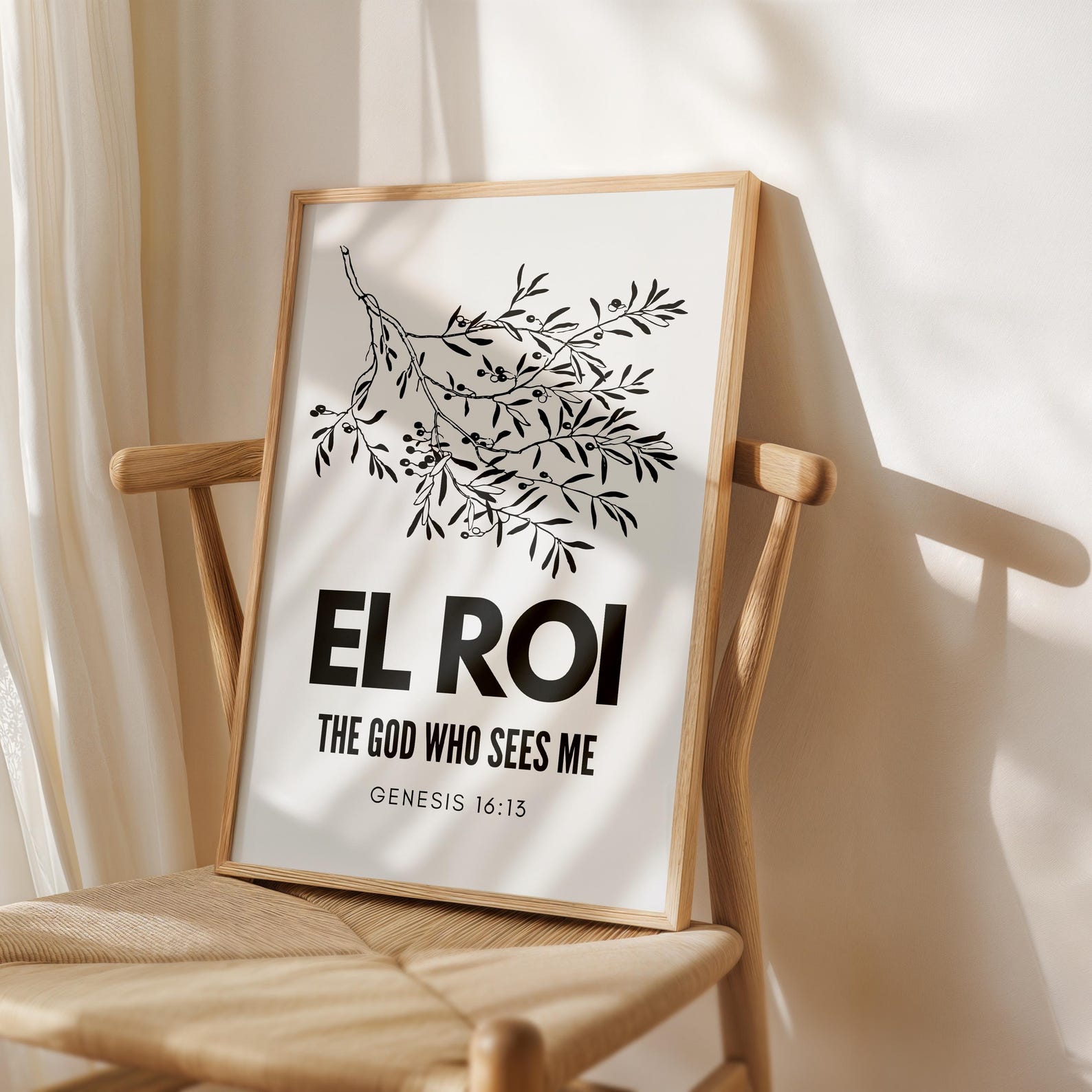 Printable El Roi Wall Art, Instant Download Christian Scripture, Bible ...